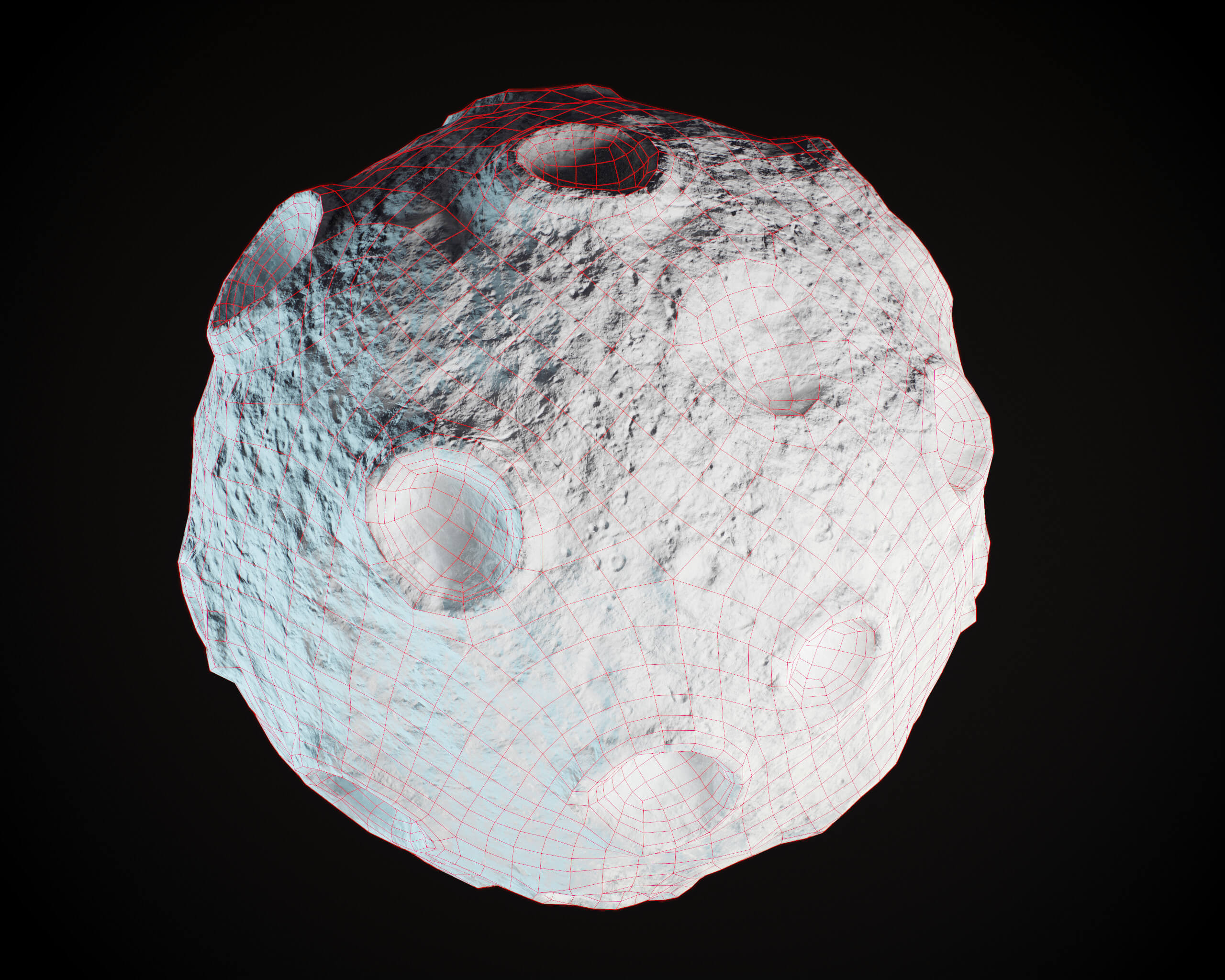 Moon - 3D Model by YuriBarinov