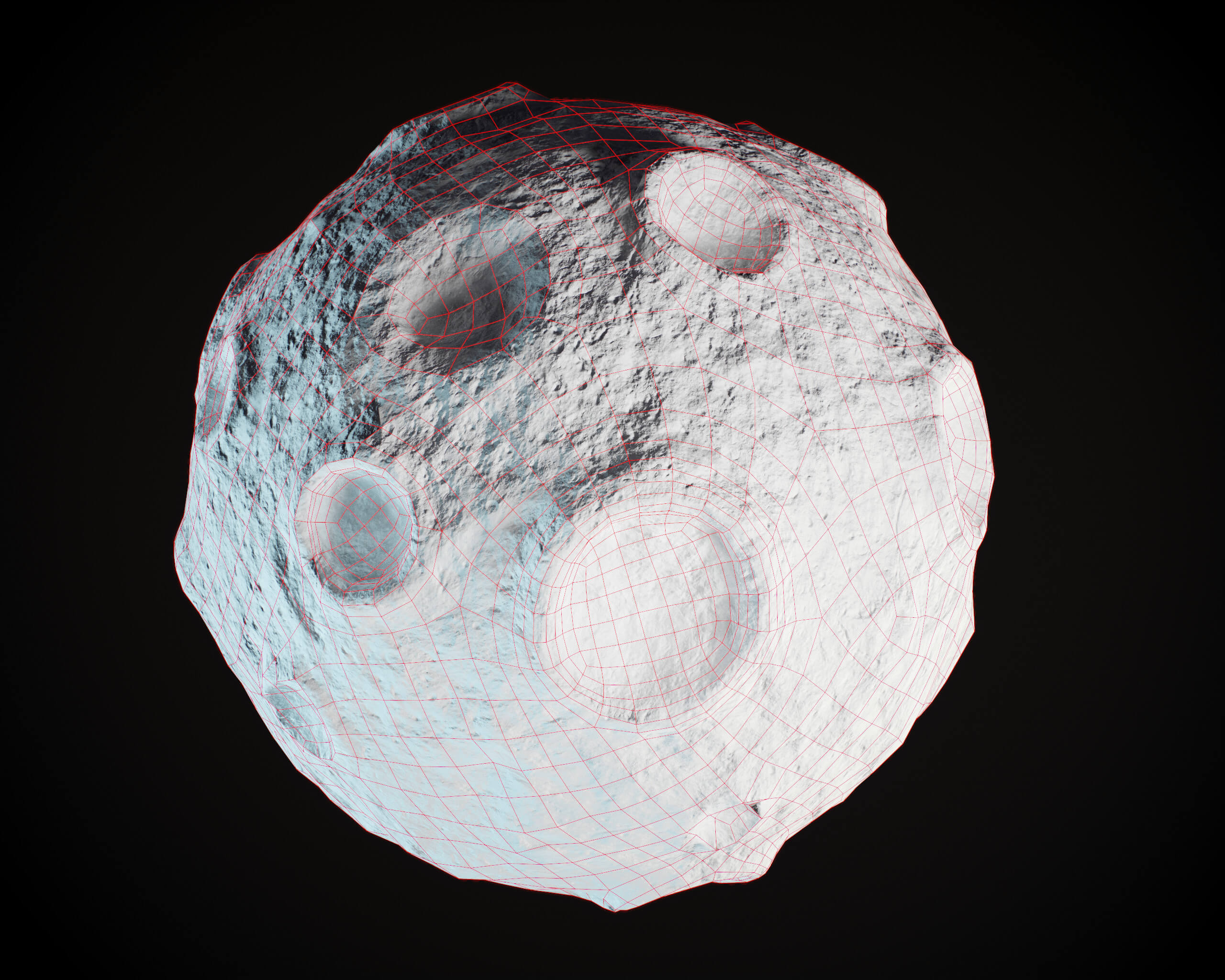 Moon - 3D Model by YuriBarinov
