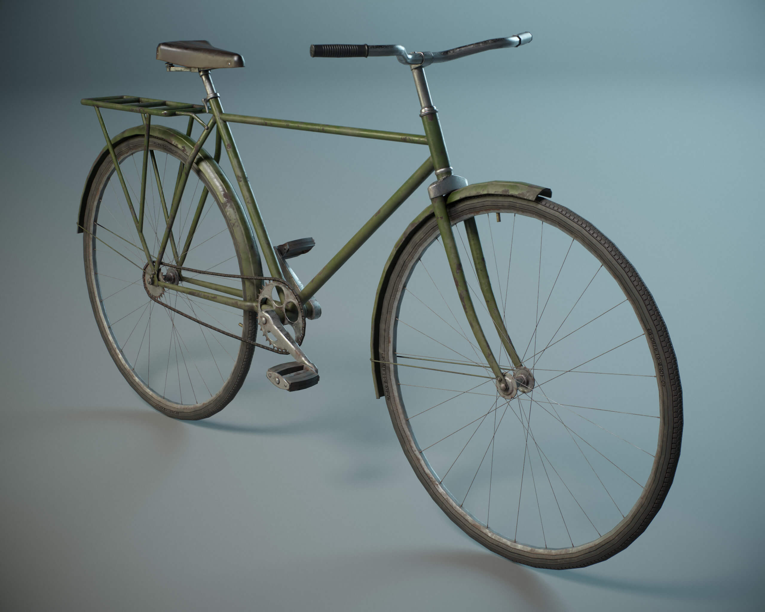 Old Bicycle - 3D Model by YuriBarinov