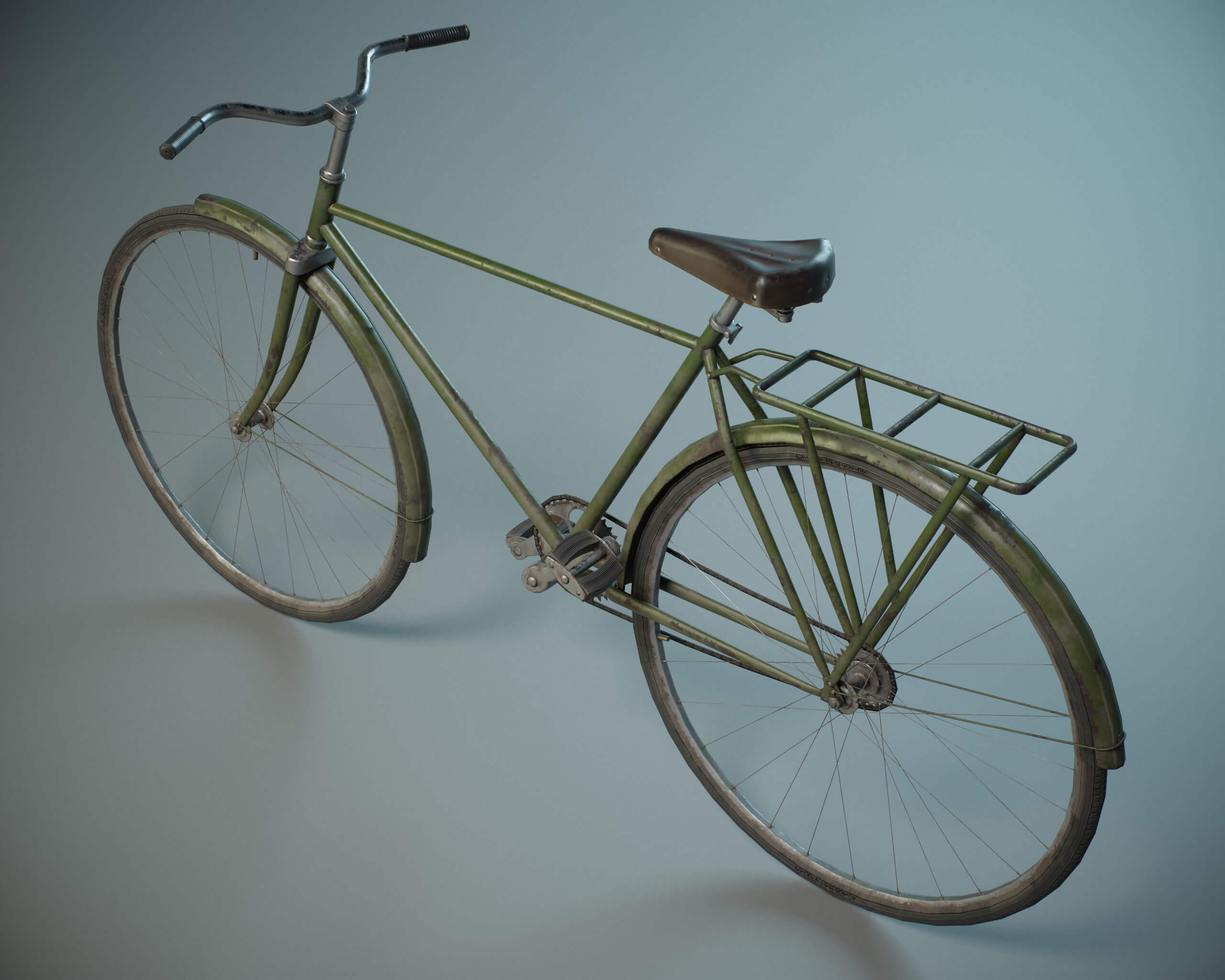 Old Bicycle - 3D Model by YuriBarinov