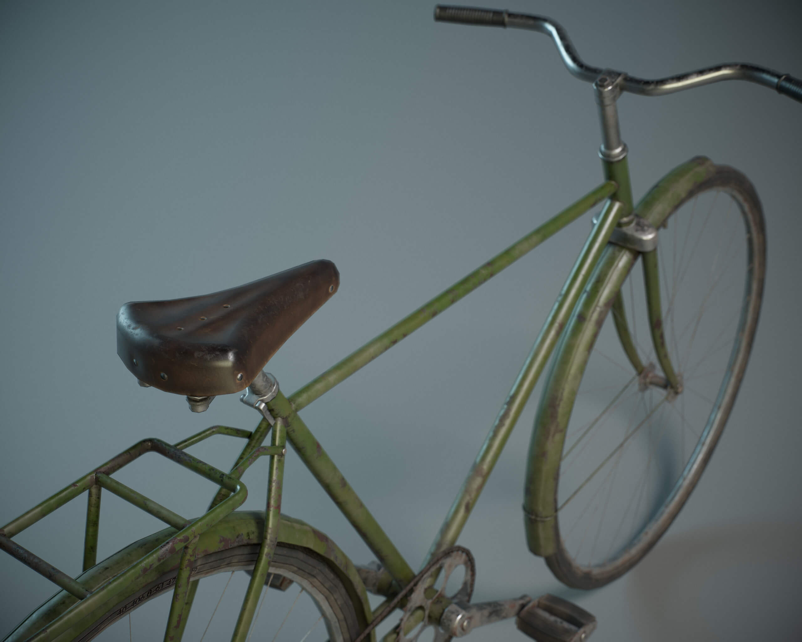 Old Bicycle - 3D Model by YuriBarinov