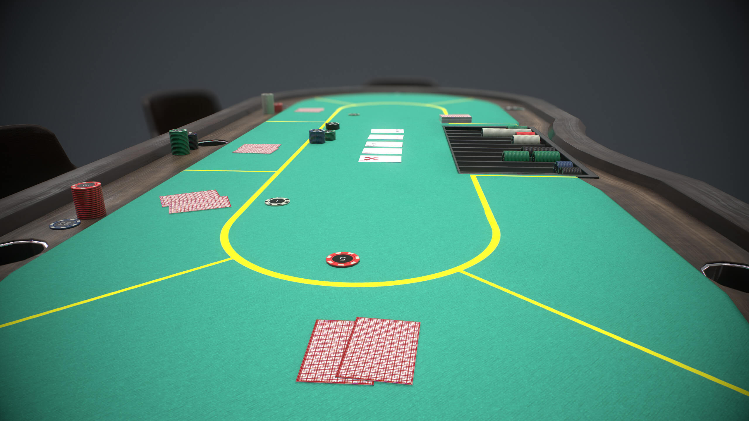 Poker Table - 3D Model by YuriBarinov