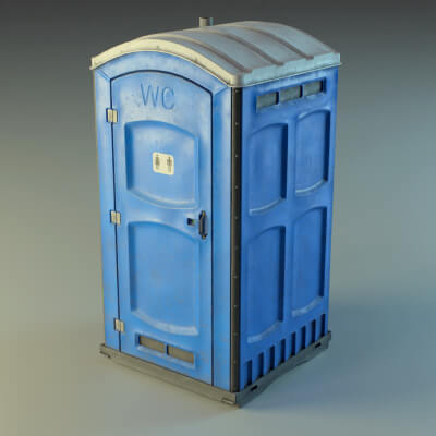 Portable Toilet Prop DAZ by YuriBarinov