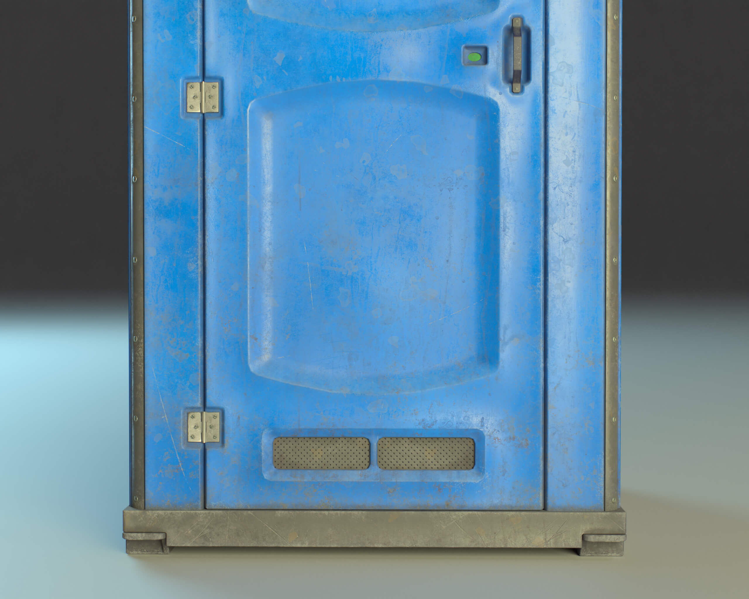 Public Portable Toilet PBR Game Ready - 3D Model by YuriBarinov