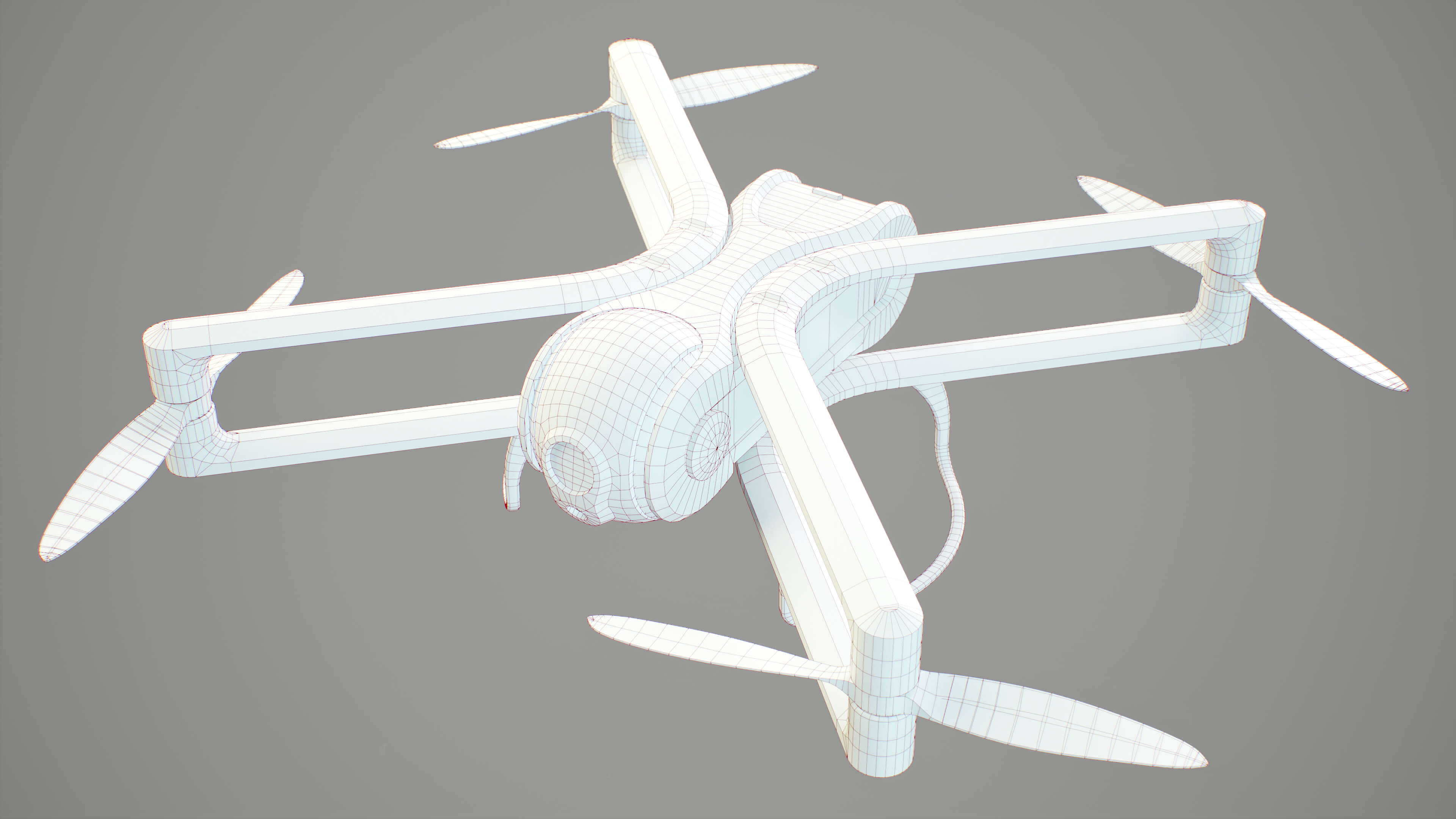 Quadcopter Drone PBR - 3D Model by YuriBarinov
