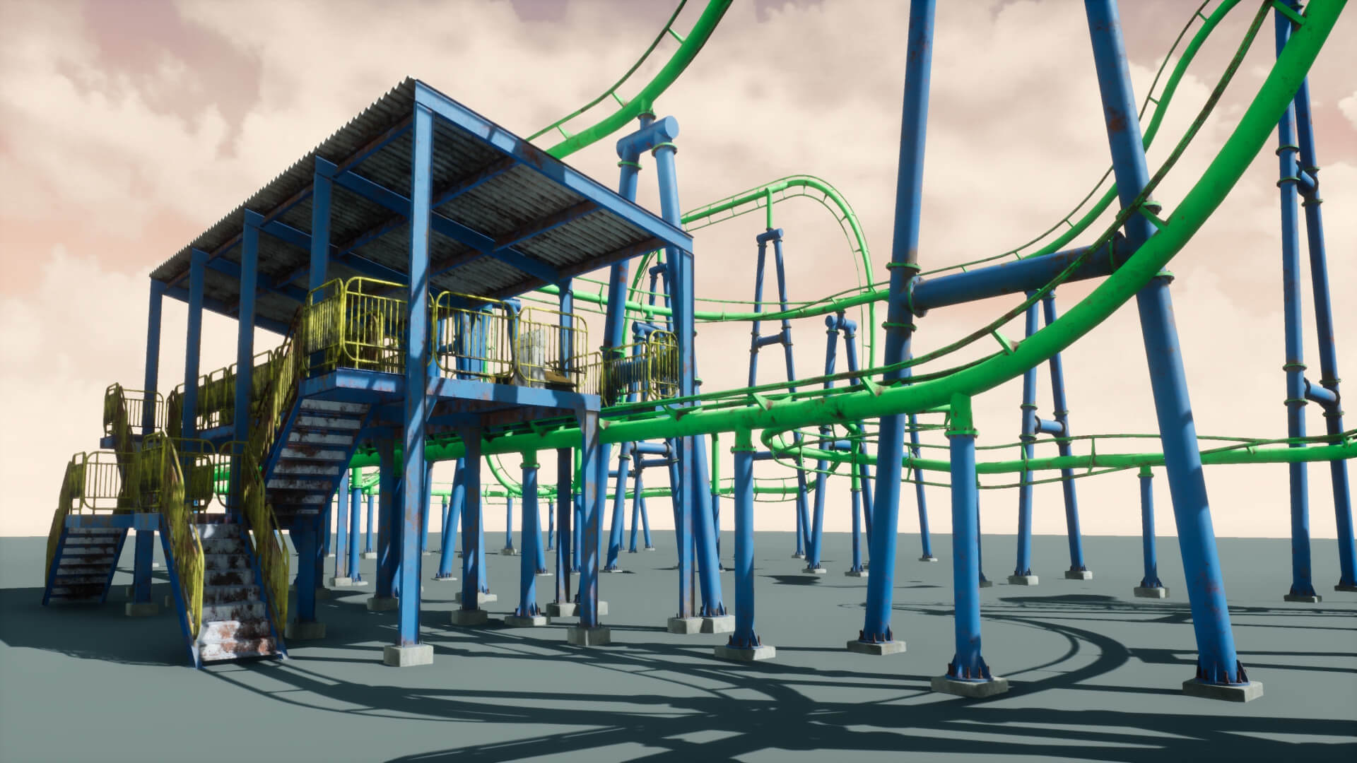 Roller Coaster - 3D Model by YuriBarinov