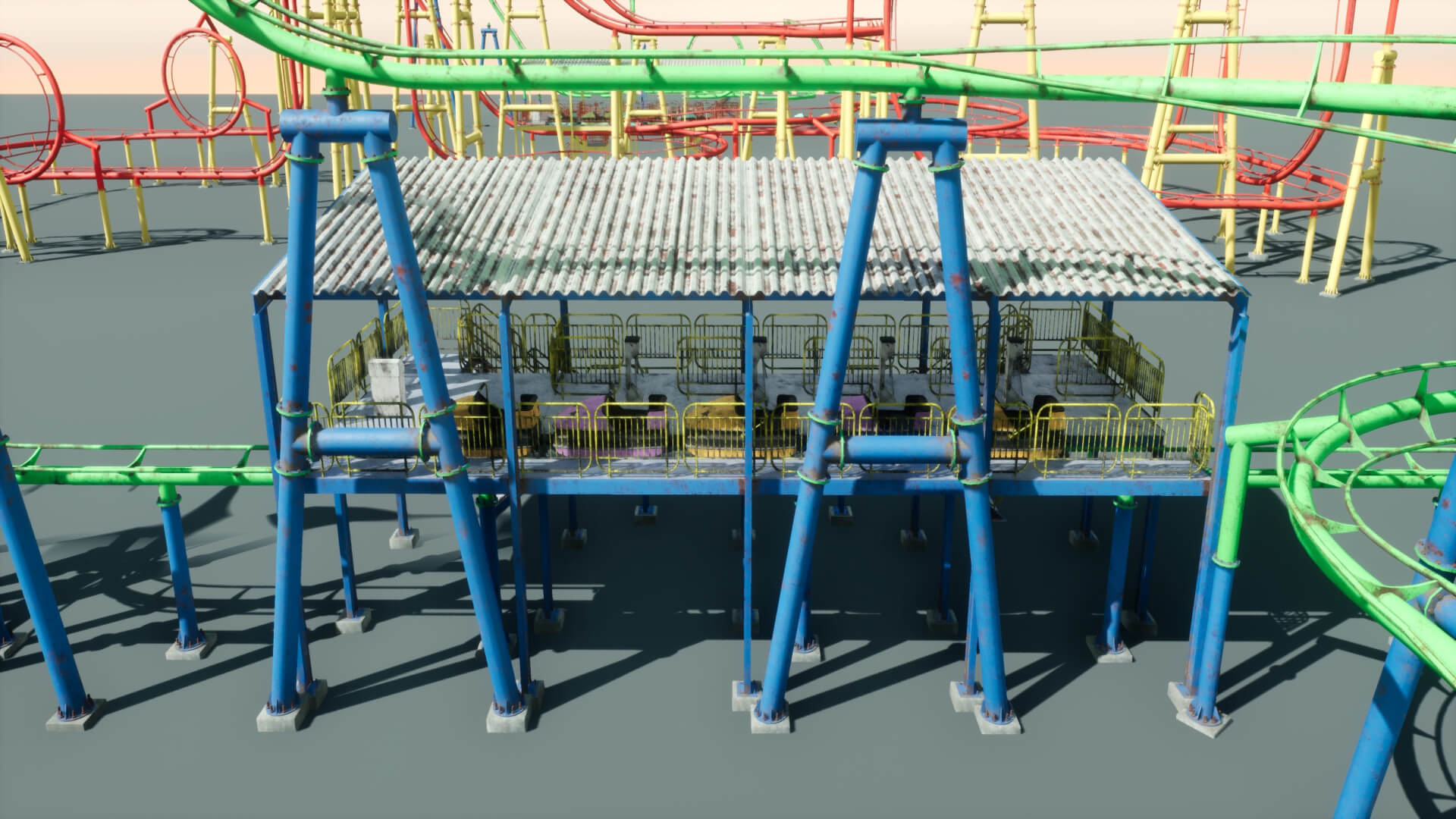 Roller Coaster - 3D Model by YuriBarinov
