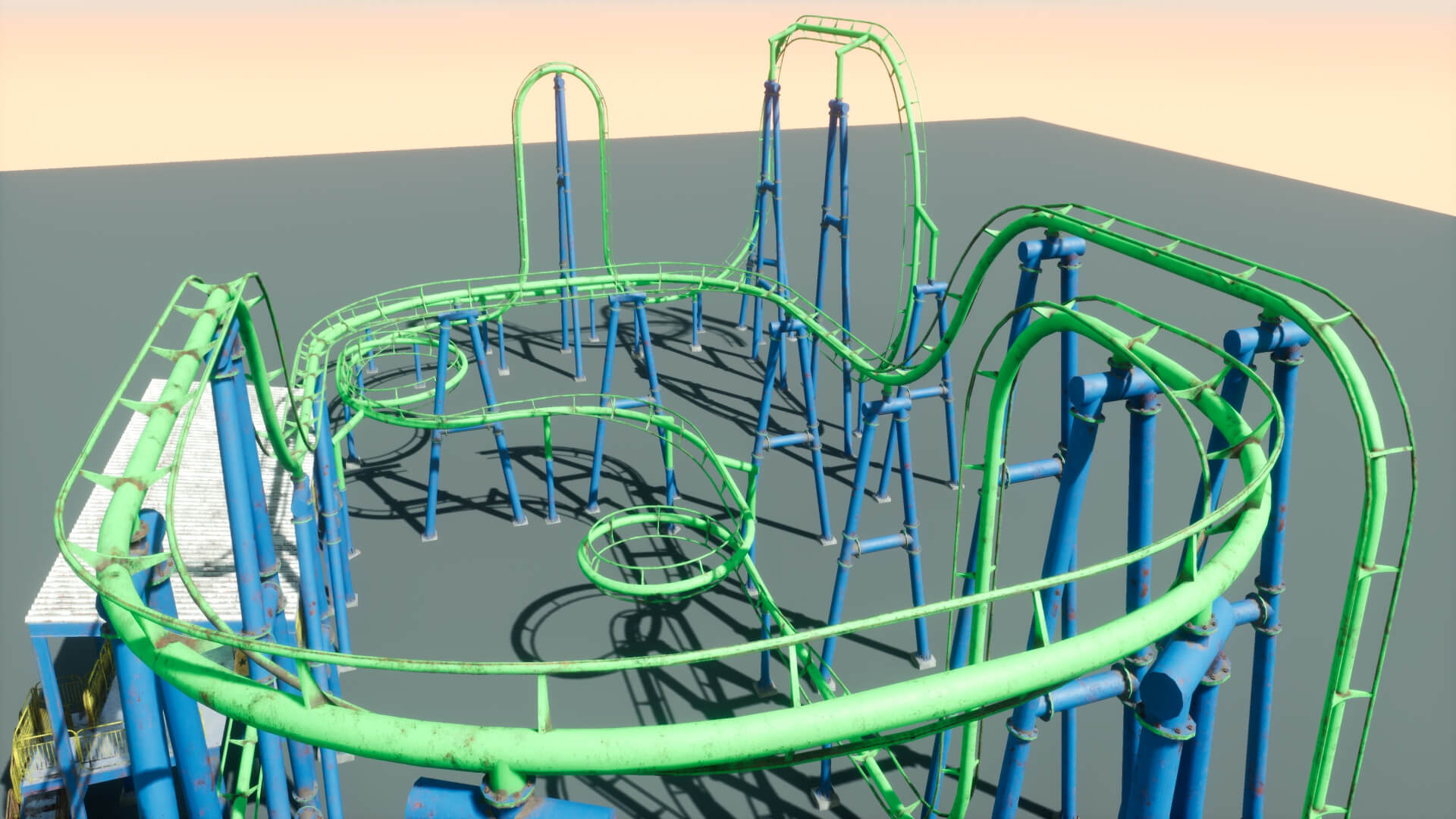 Roller Coaster - 3D Model by YuriBarinov