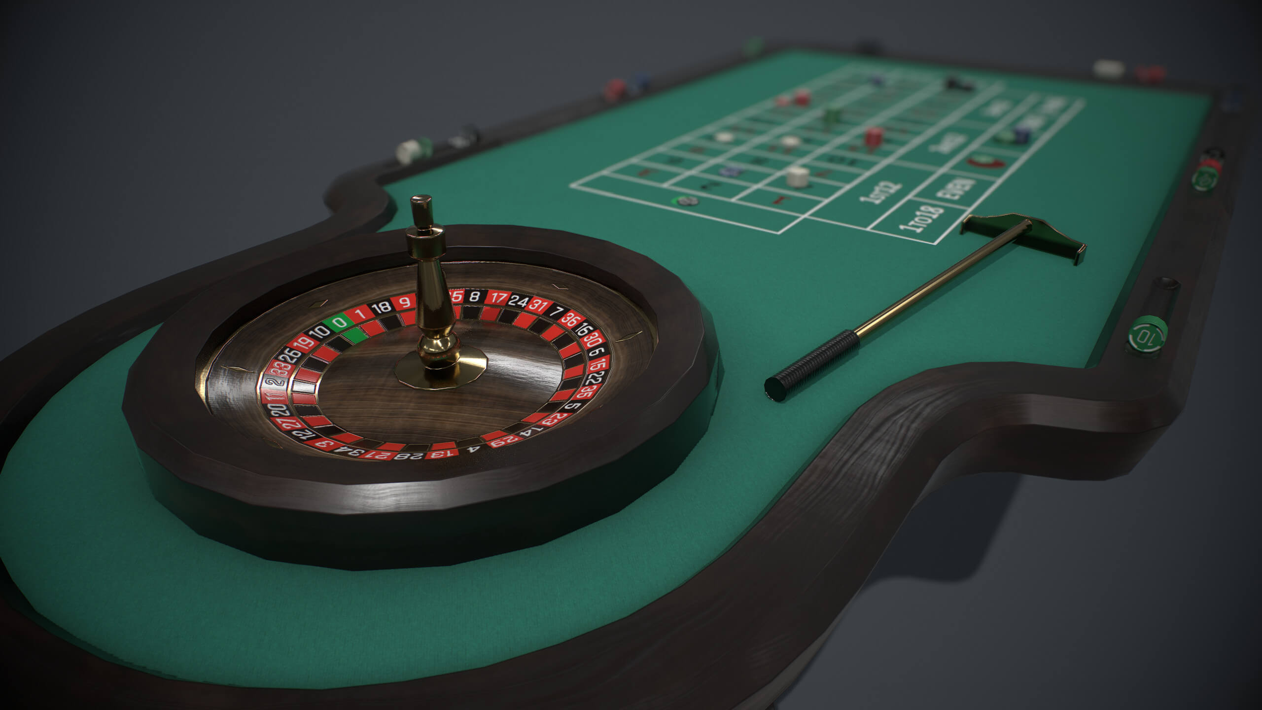 Roulette Table - 3D Model by YuriBarinov
