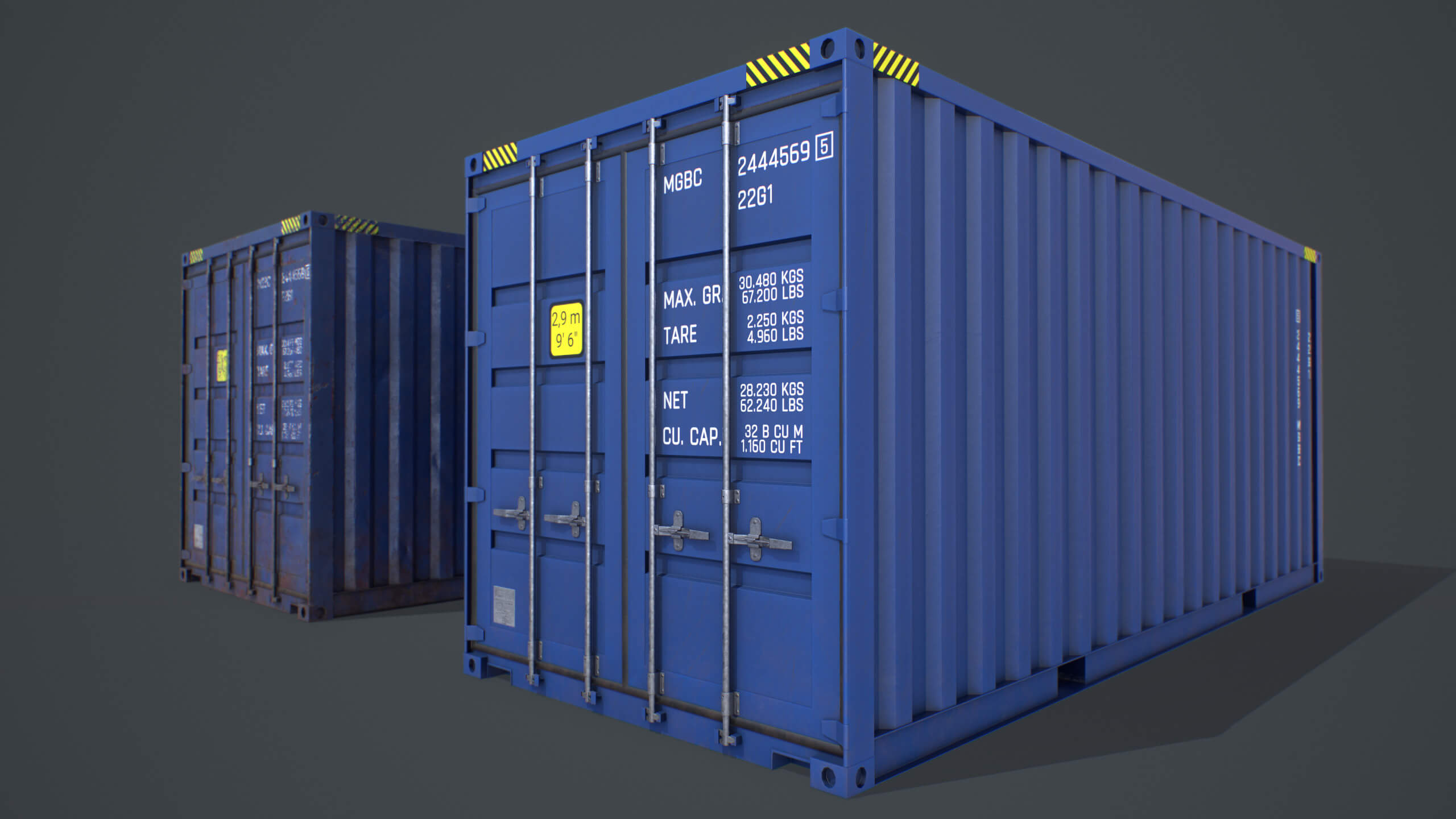 Shipping Container PBR - 3D Model by YuriBarinov