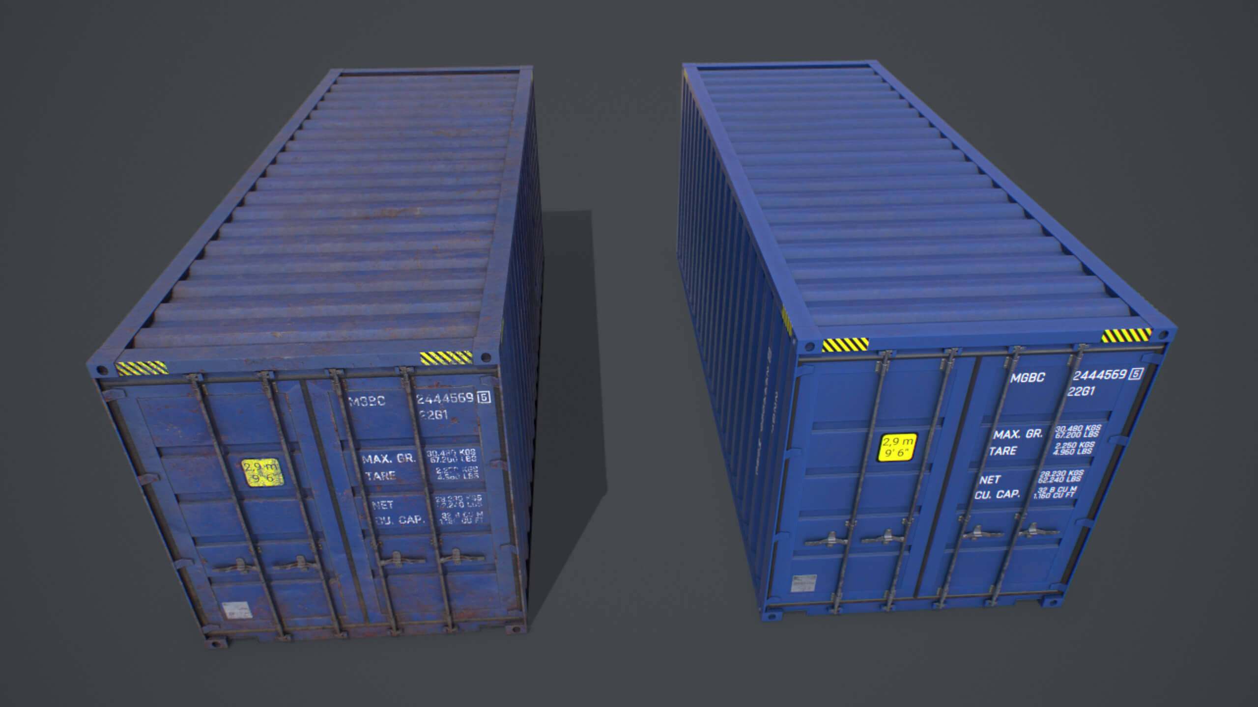 Shipping Container PBR - 3D Model by YuriBarinov