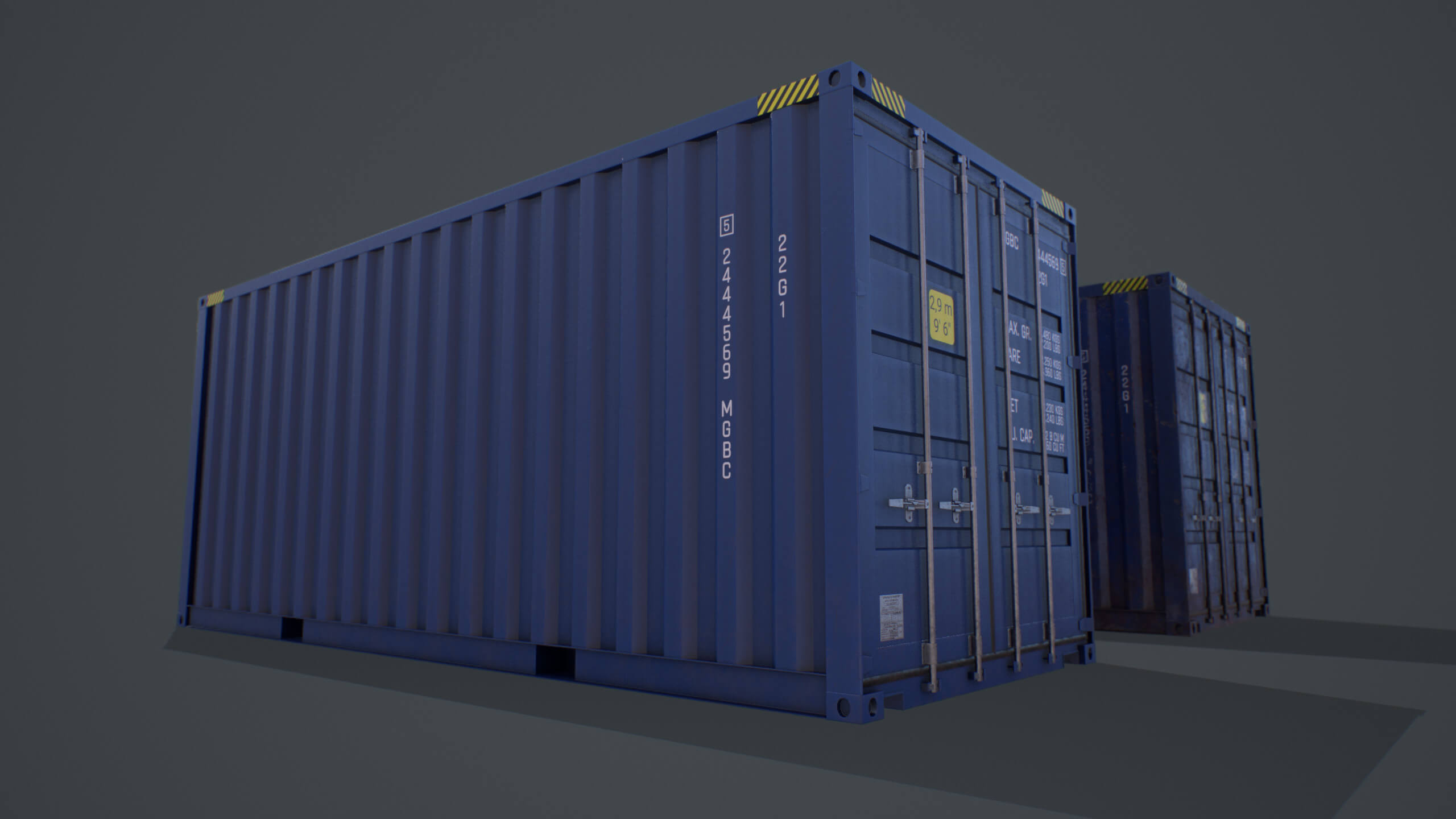 Shipping Container PBR - 3D Model by YuriBarinov