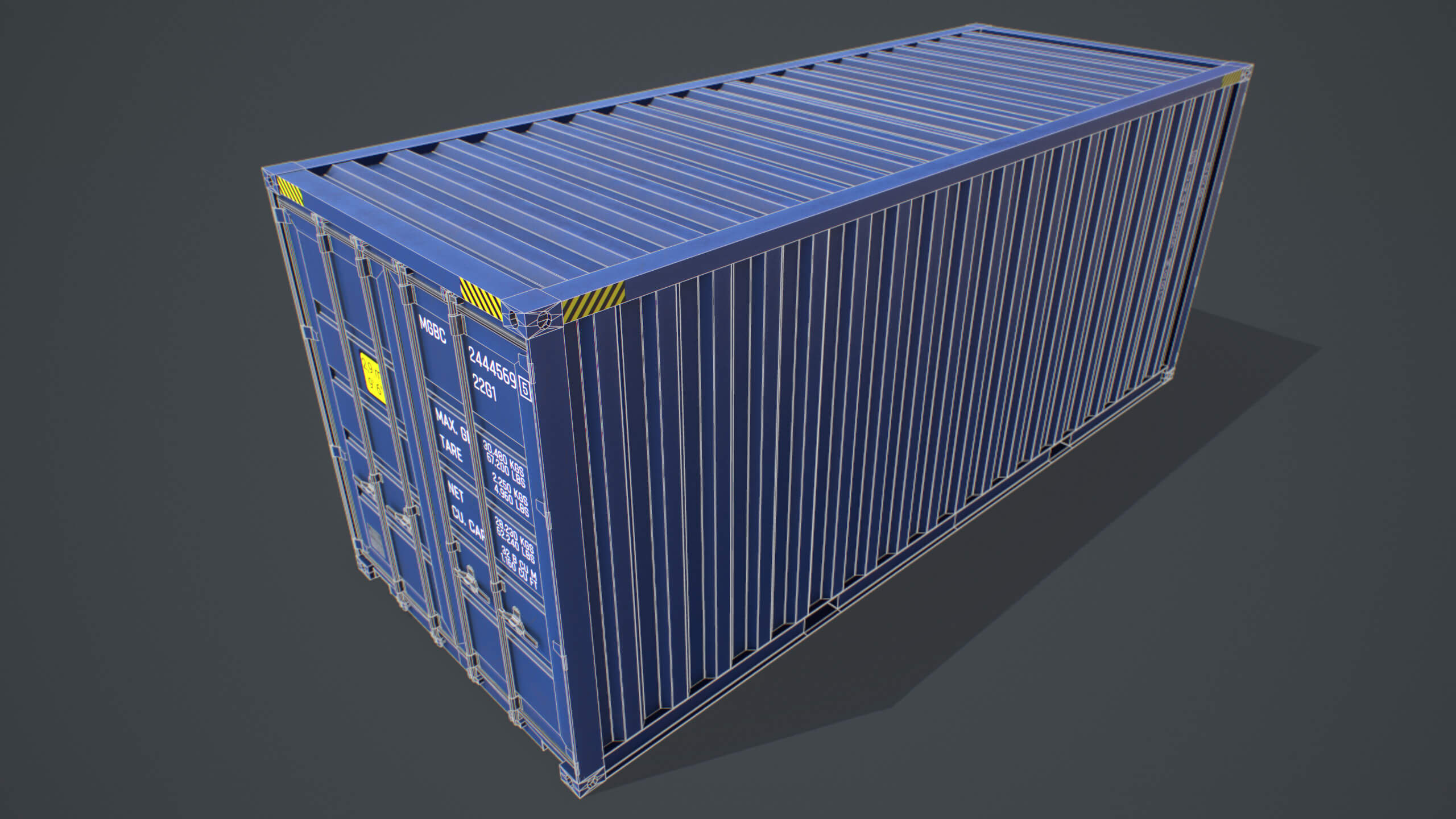 Shipping Container PBR - 3D Model by YuriBarinov