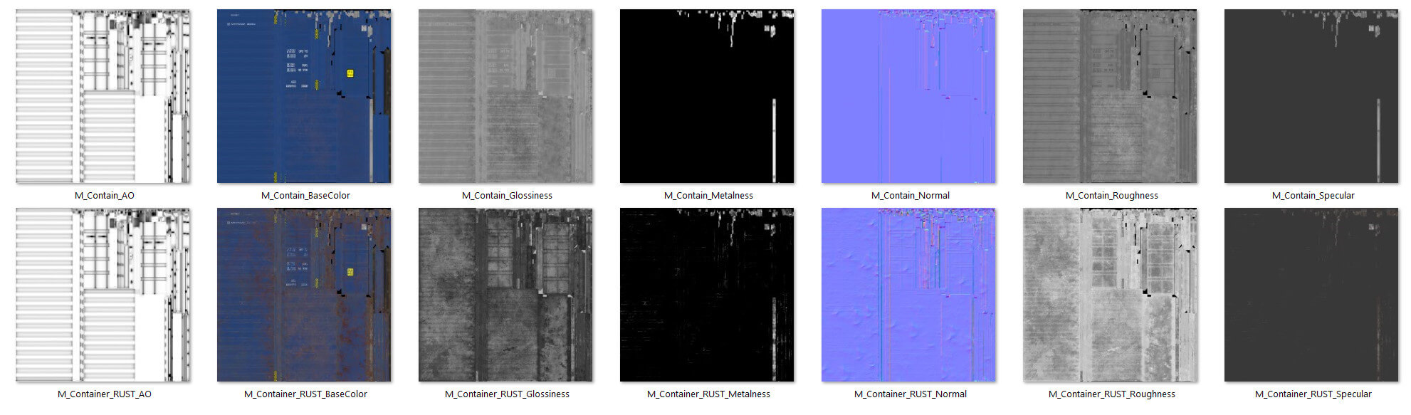 Shipping Container PBR - 3D Model by YuriBarinov