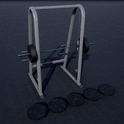 Smith Machine PBR Game Ready - 3D Model by YuriBarinov