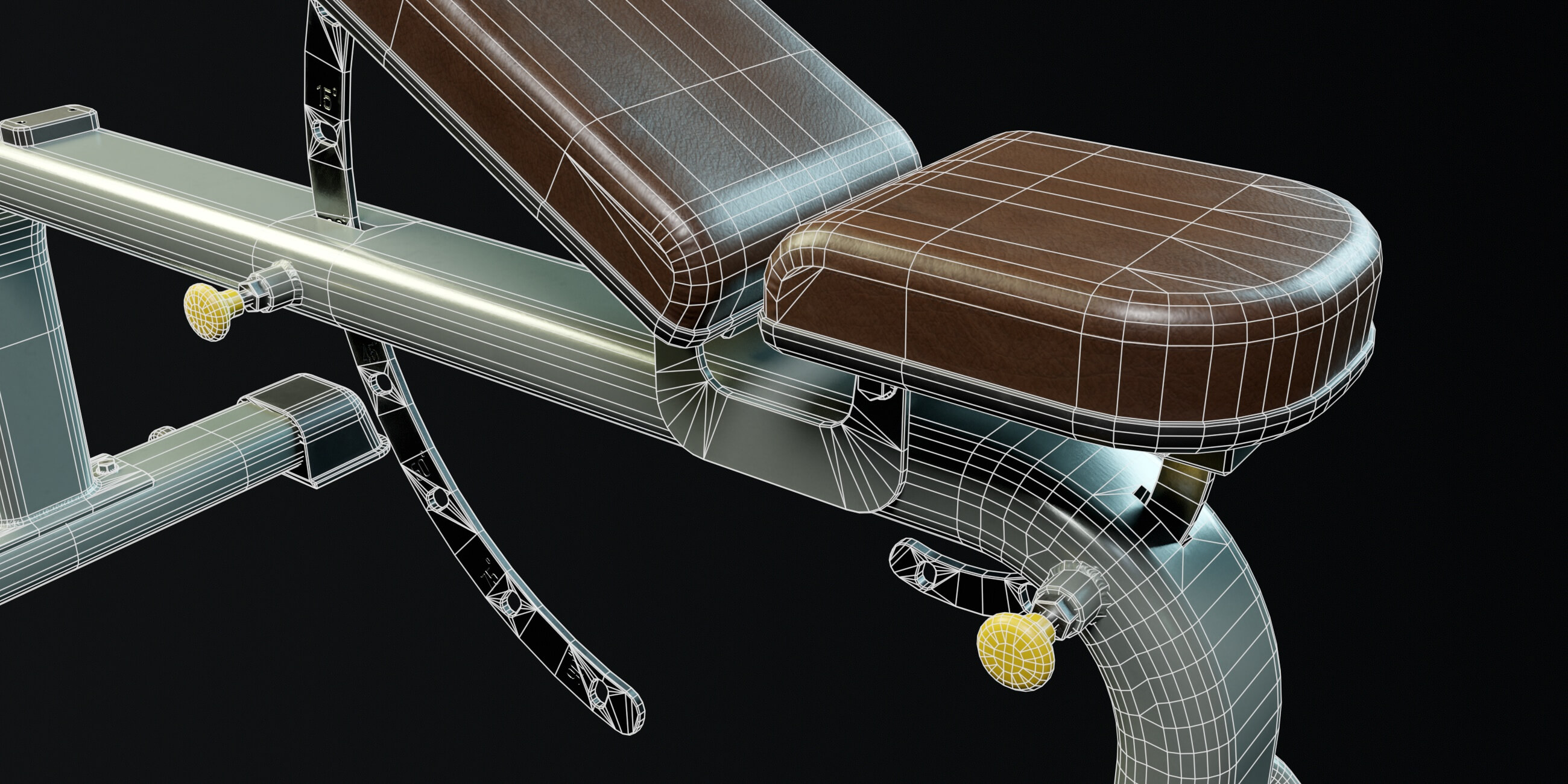 Incline Bench PBR - 3D Model by YuriBarinov