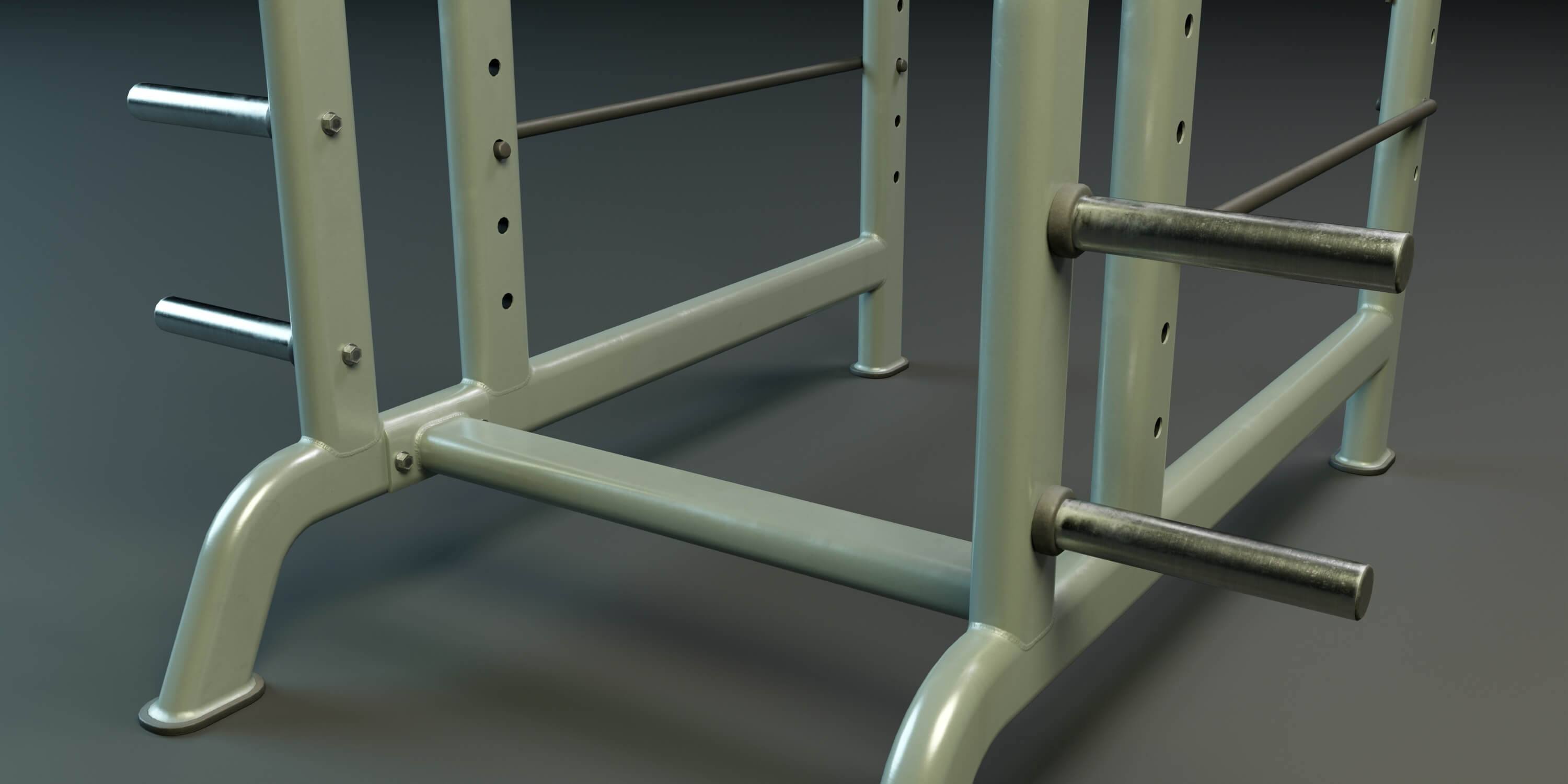 Squat Rack PBR - 3D Model by YuriBarinov
