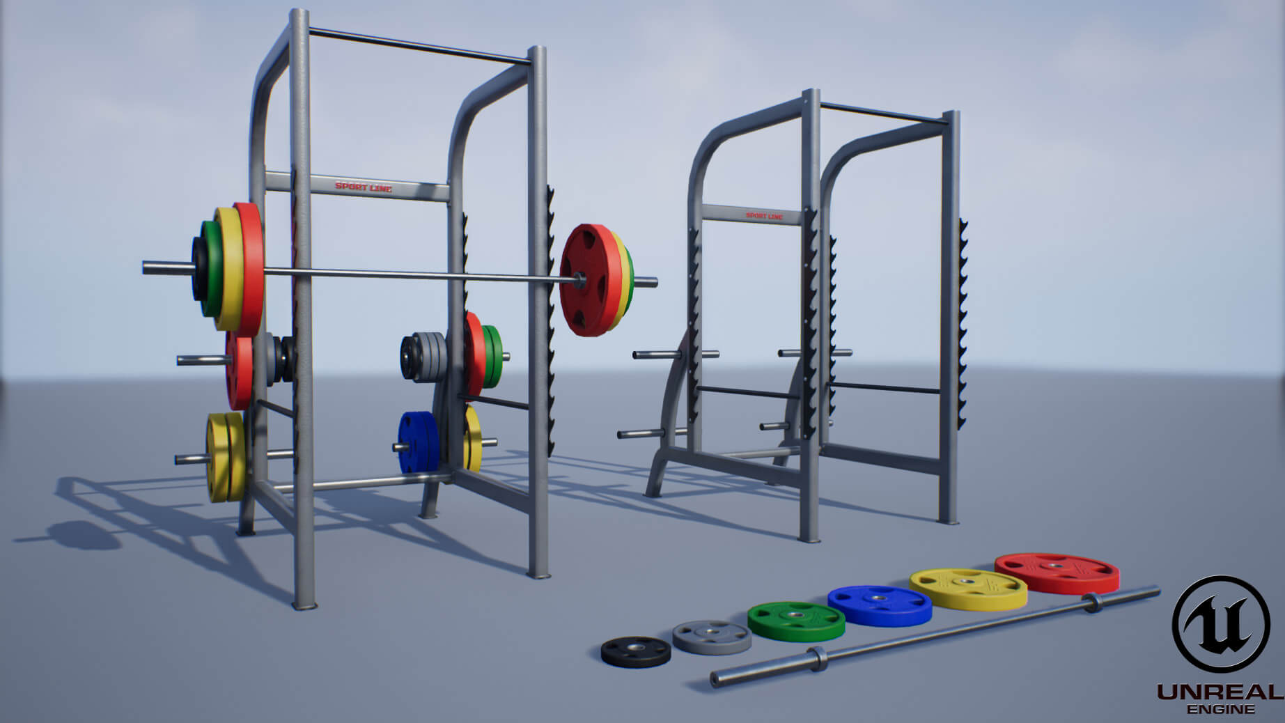 Squat Rack - 3D Model by YuriBarinov