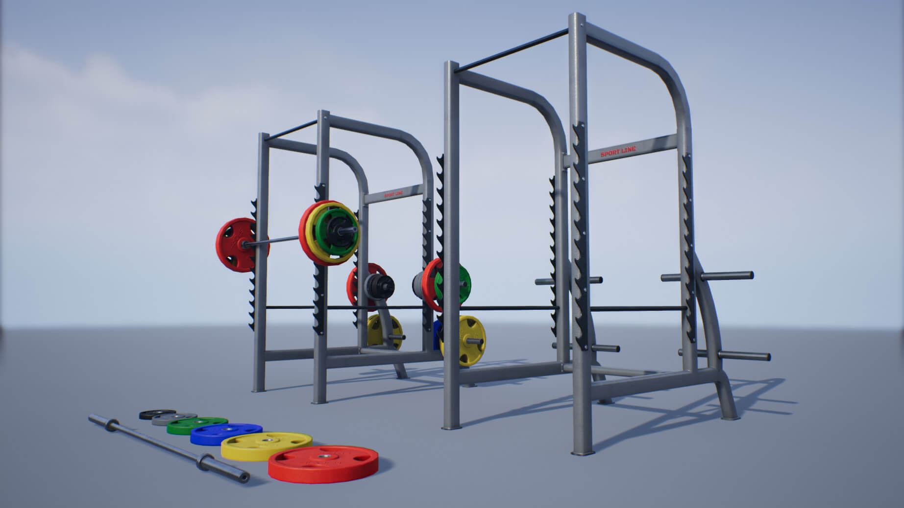 Squat Rack - 3D Model by YuriBarinov