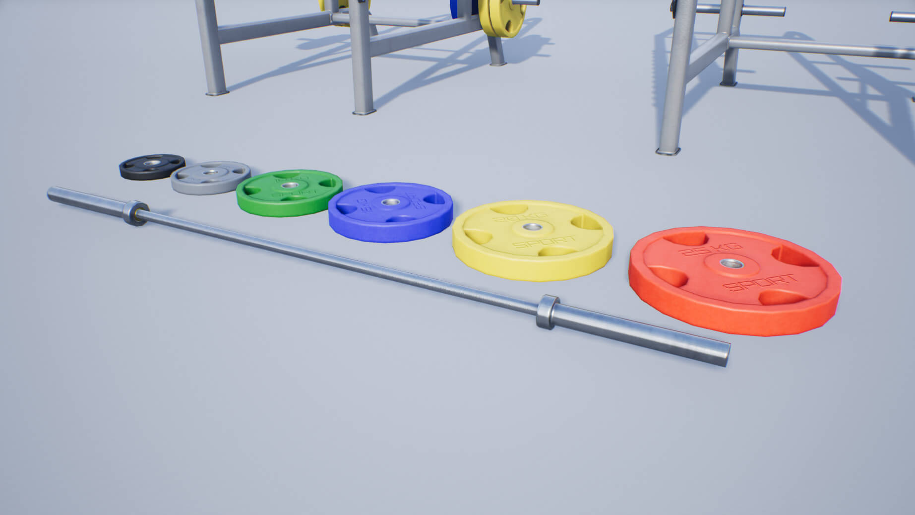 Squat Rack - 3D Model by YuriBarinov