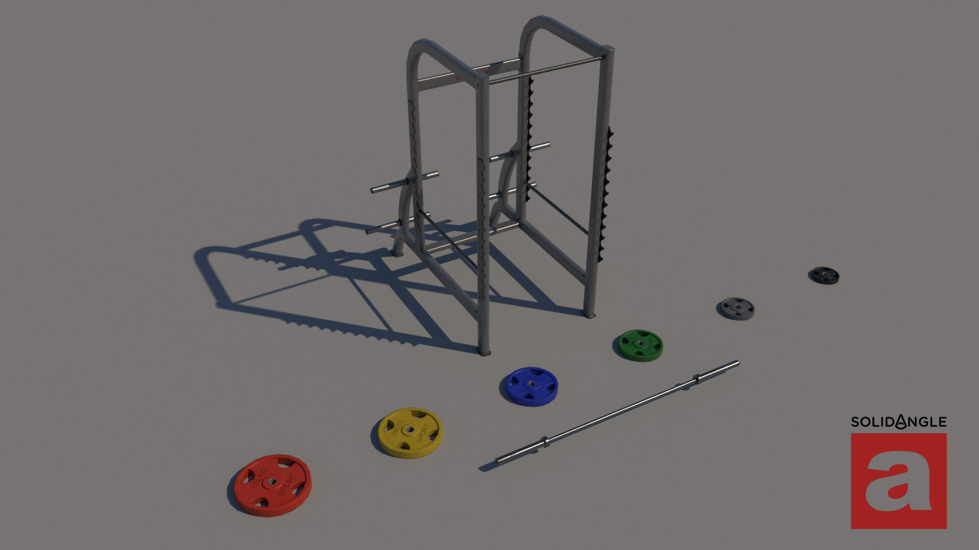 Squat Rack - 3D Model by YuriBarinov