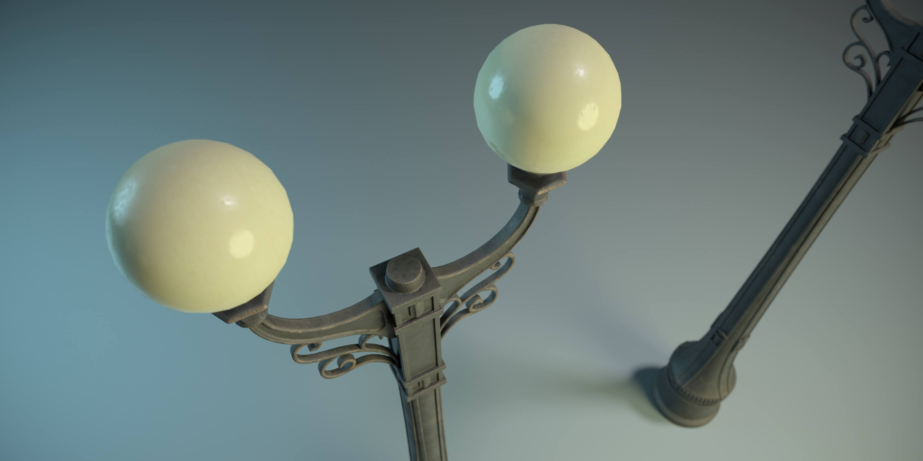Street Lamp PBR - 3D Model by YuriBarinov
