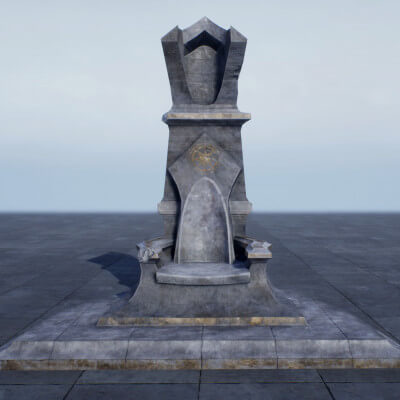Throne - 3D Model by YuriBarinov