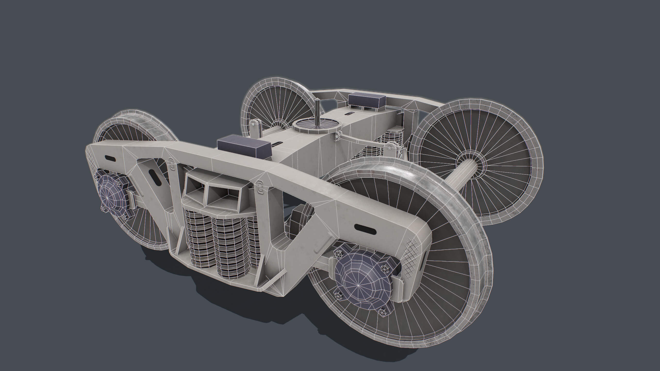 Train Bogie PBR - 3D Model by YuriBarinov