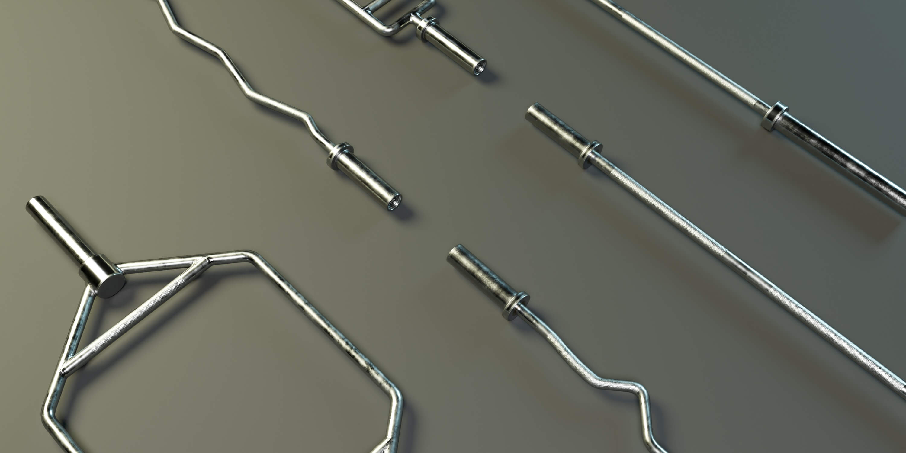 Training Bar Set PBR - 3D Model by YuriBarinov