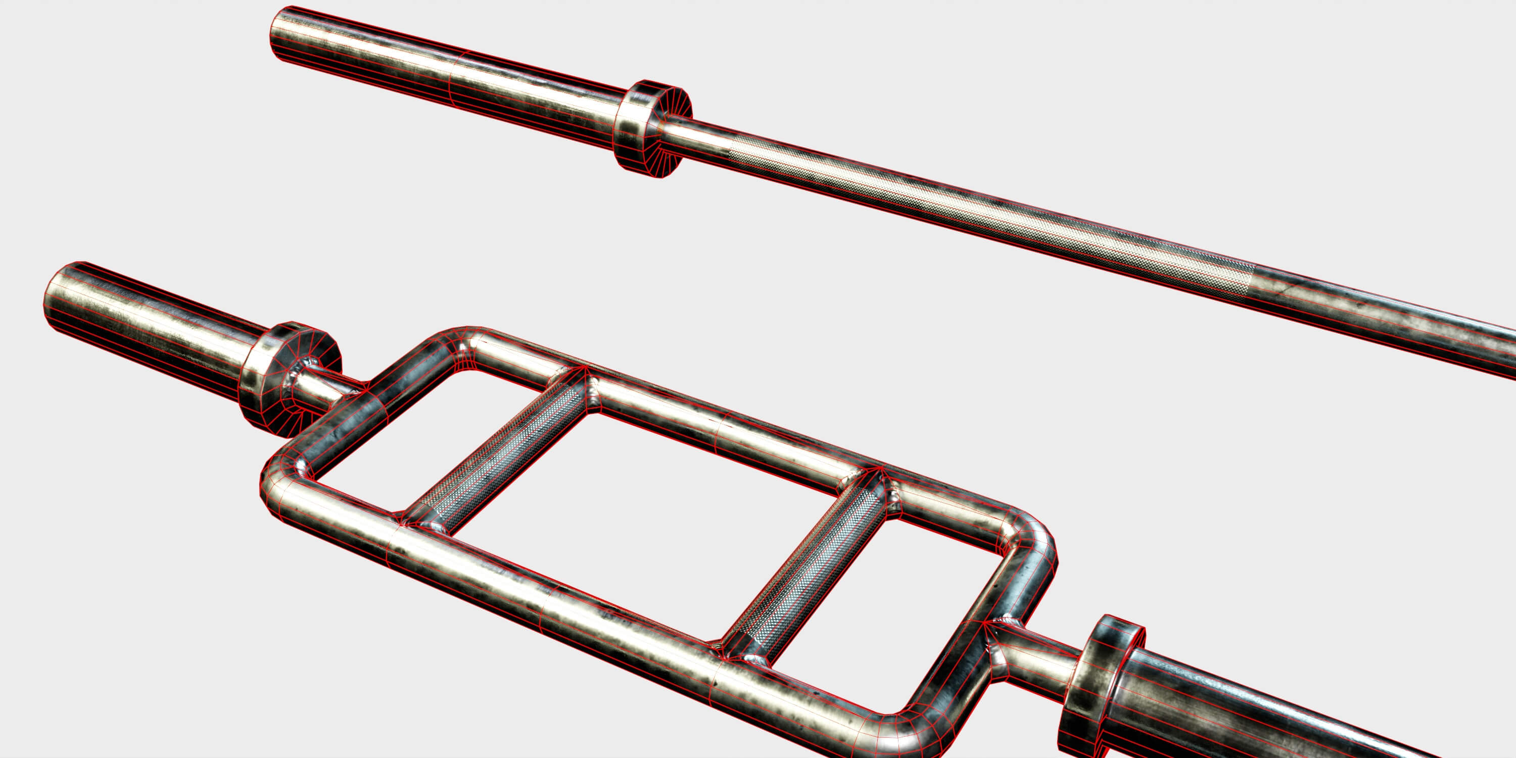 Training Bar Set PBR - 3D Model by YuriBarinov