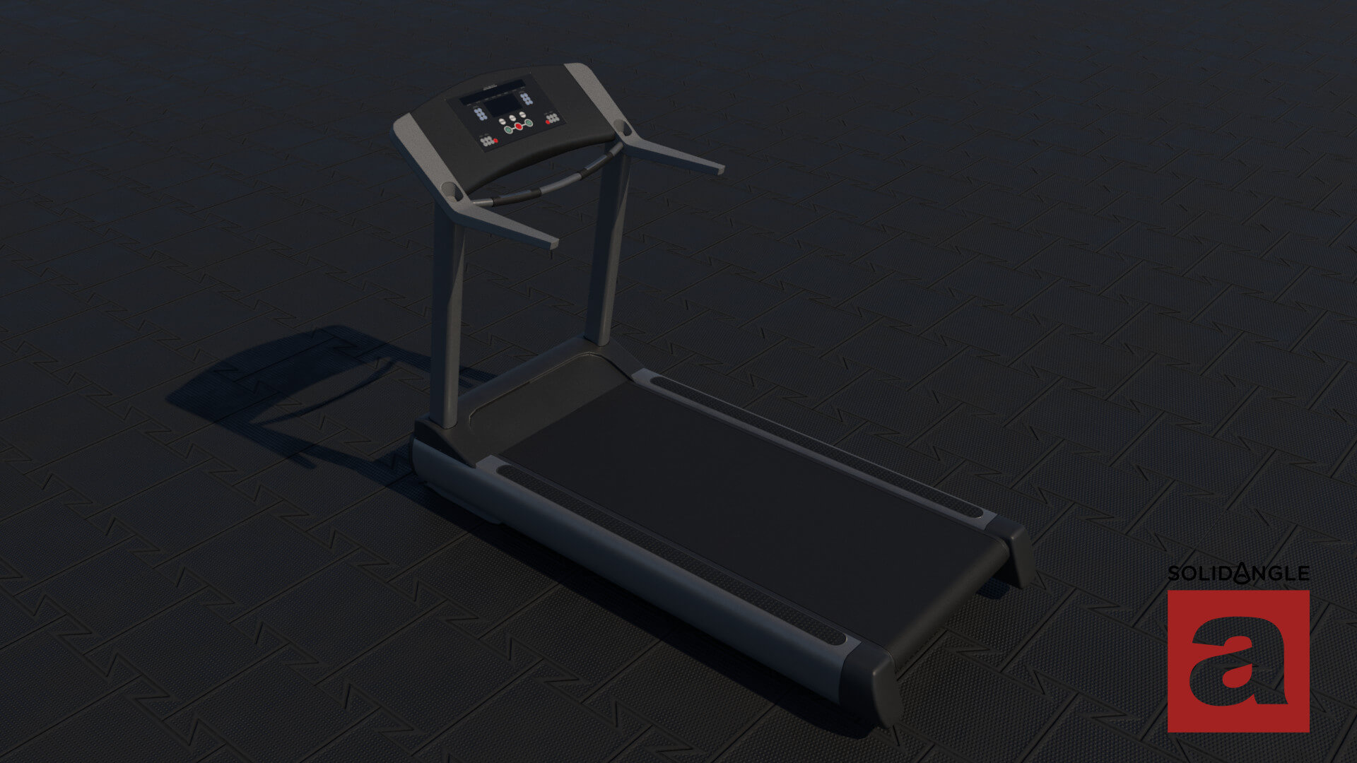 Treadmill PBR Game Ready - 3D Model by YuriBarinov