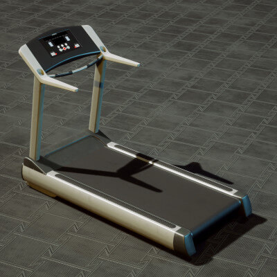 Treadmill PBR Game Ready - 3D Model by YuriBarinov