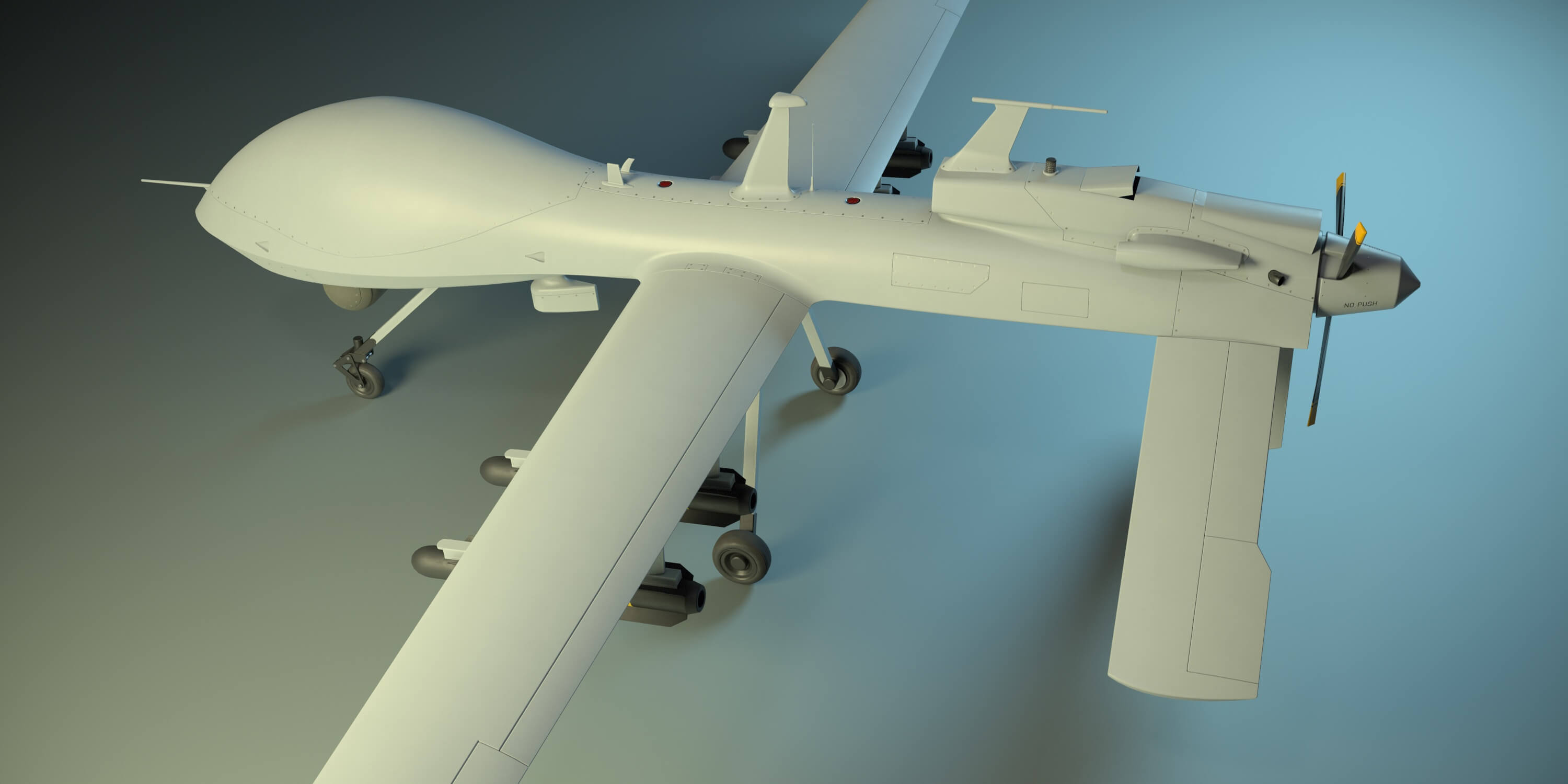 UAV MQ-1C Gray Eagle PBR 3D Model by YuriBarinov