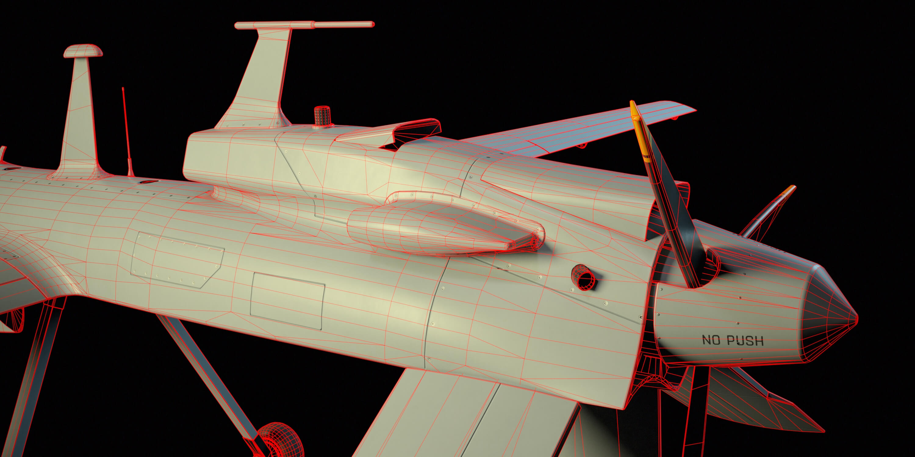 UAV MQ-1C Gray Eagle PBR 3D Model by YuriBarinov
