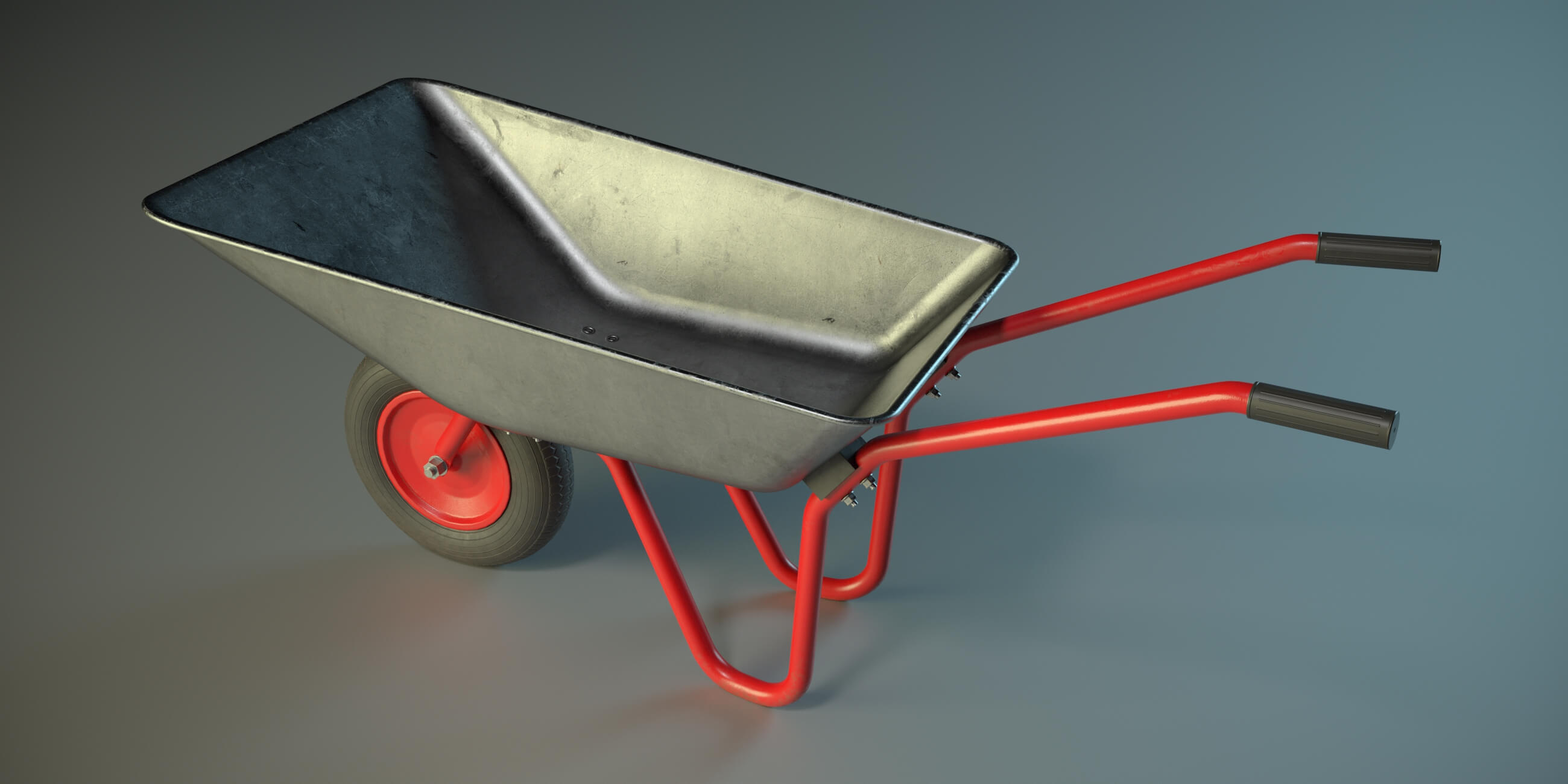 Wheelbarrow PBR - 3D Model by YuriBarinov