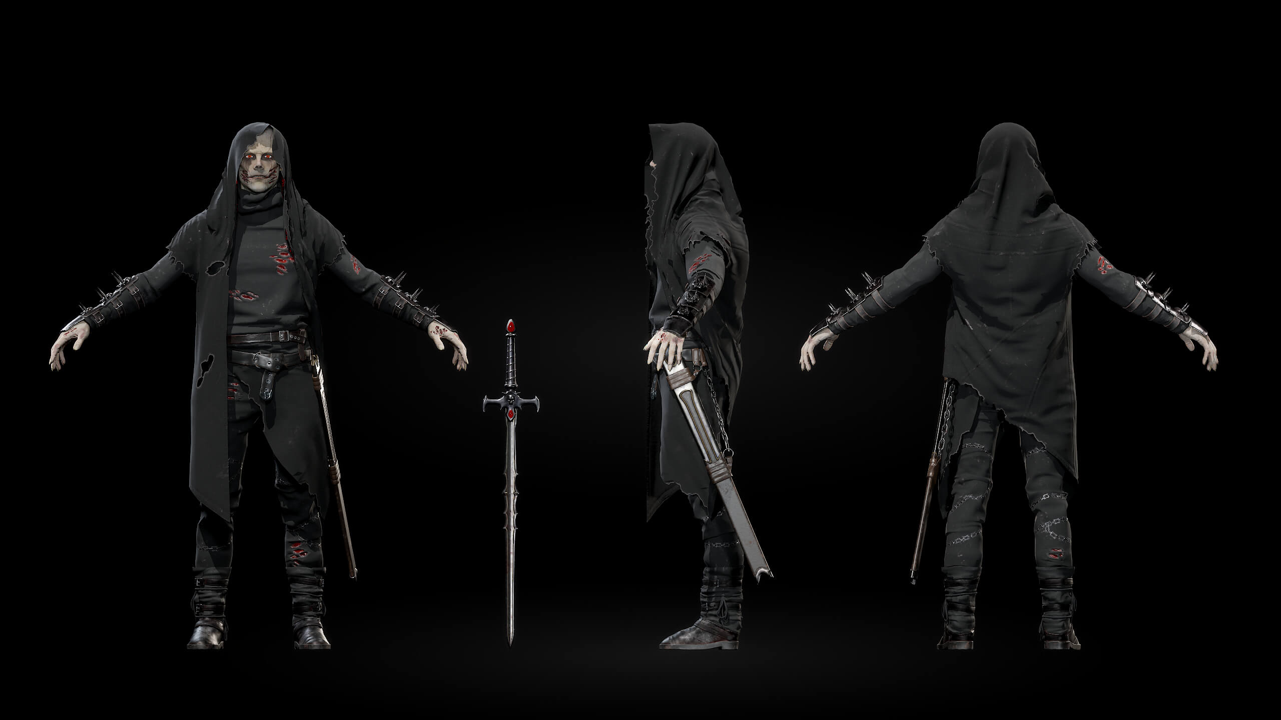 Death with a Sword - 3D Model by YuriiB