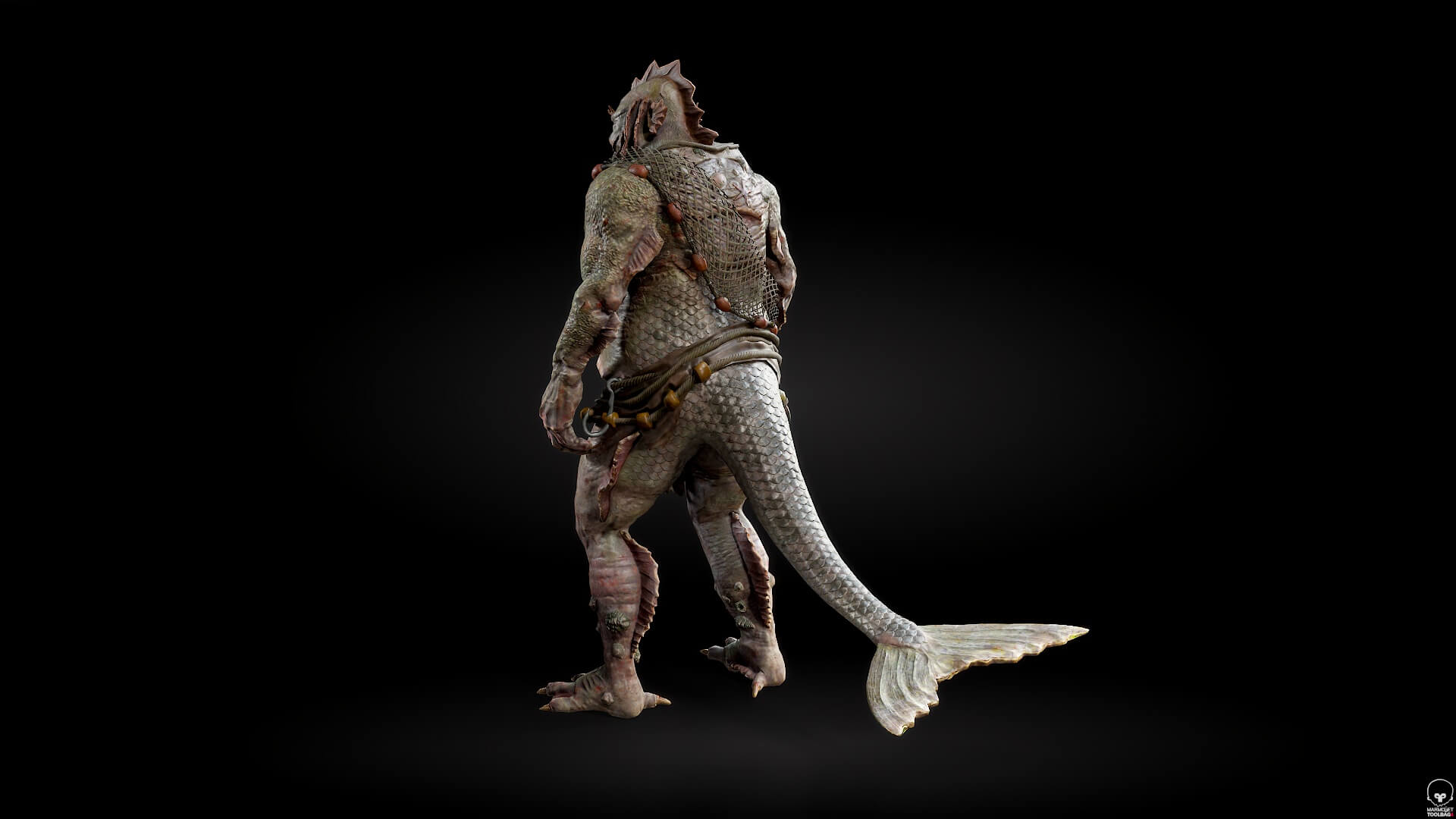 Sea Monster Low-Poly 3D Model by YuriiB