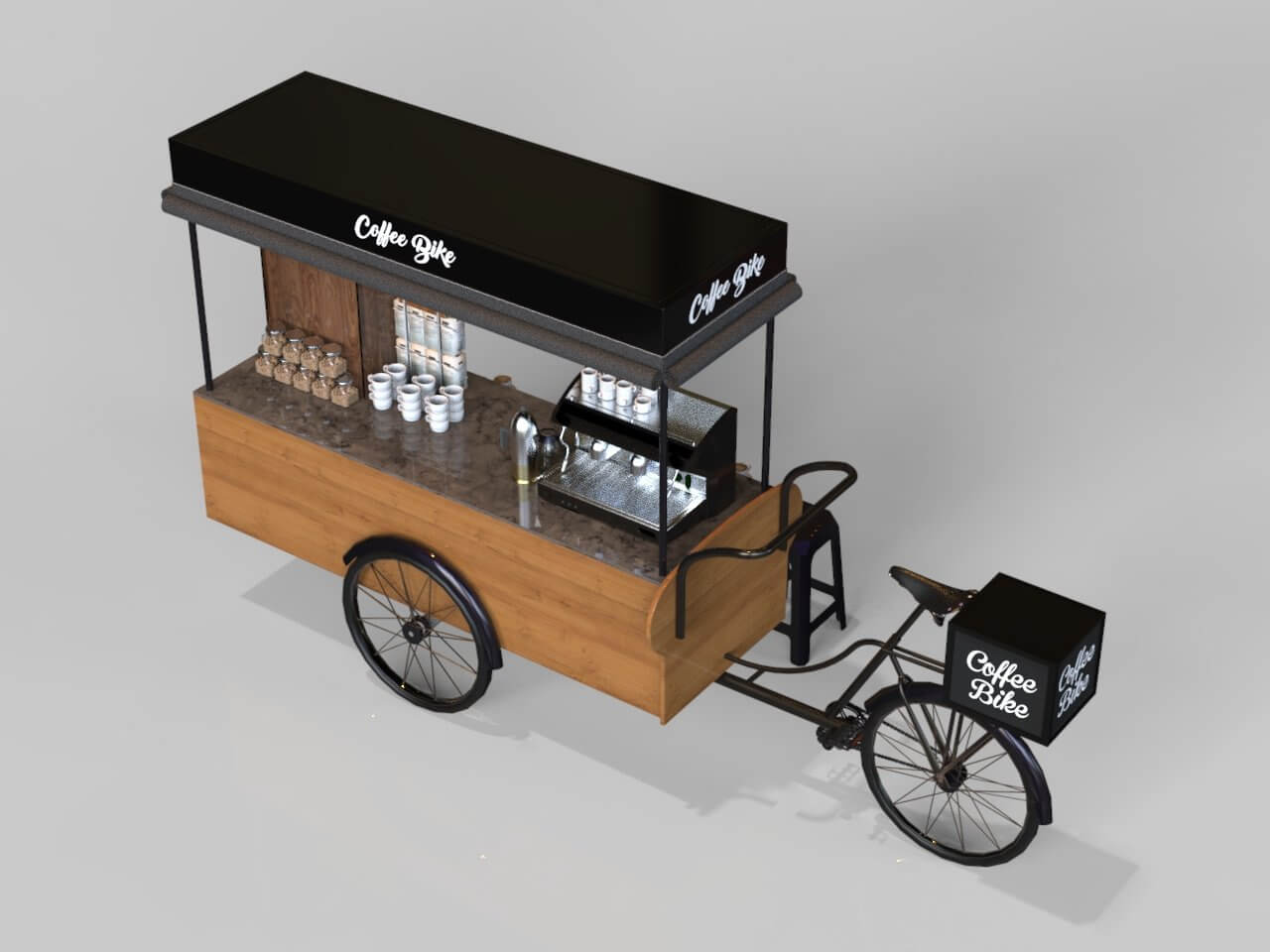 Coffee Bike - 3D Model by yurry