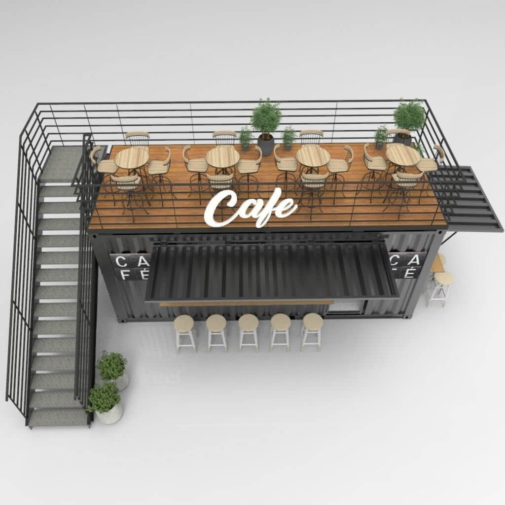 Container Cafe - 3D Model by yurry