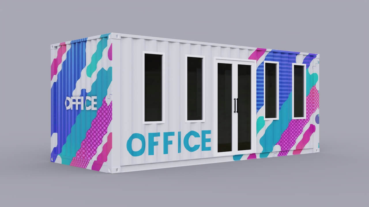 Container Office - 3D Model by yurry