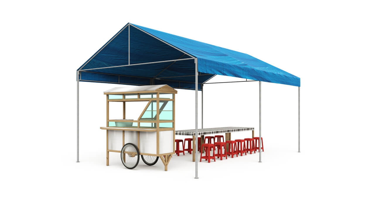 Street Food Tent - 3D Model by yurry