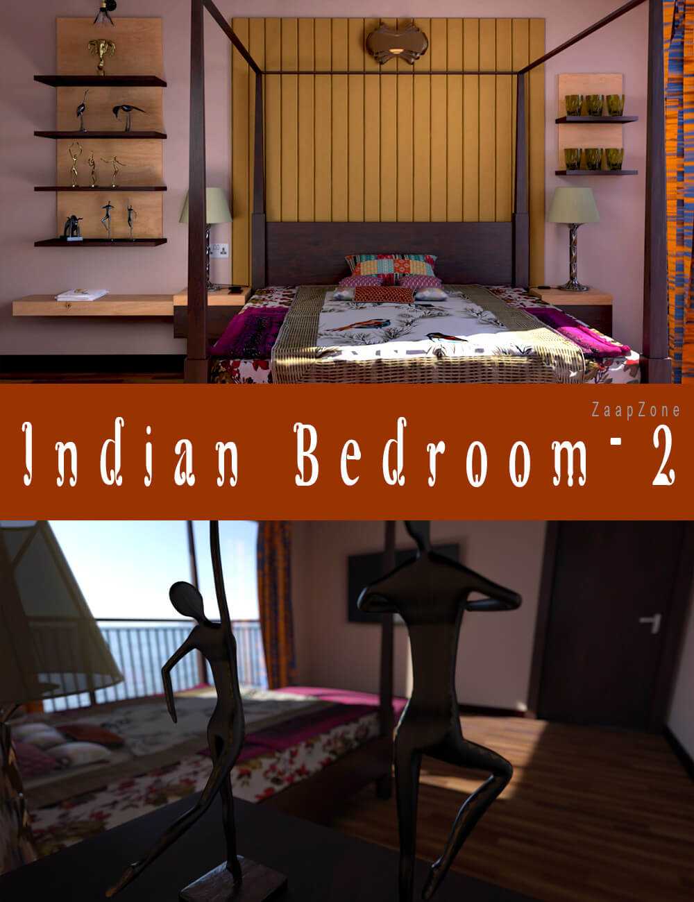 Interior Of Bedroom In Indian Style