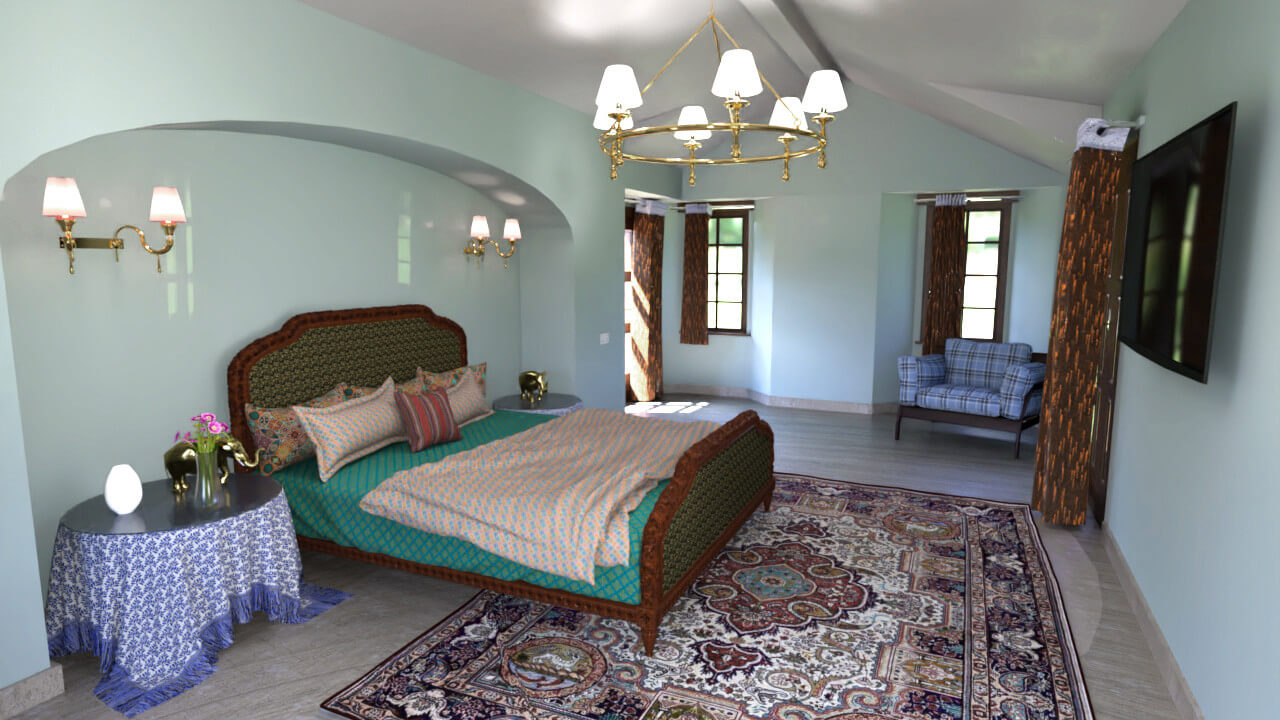 Indian Bedroom 3 - Daz Content by zaap