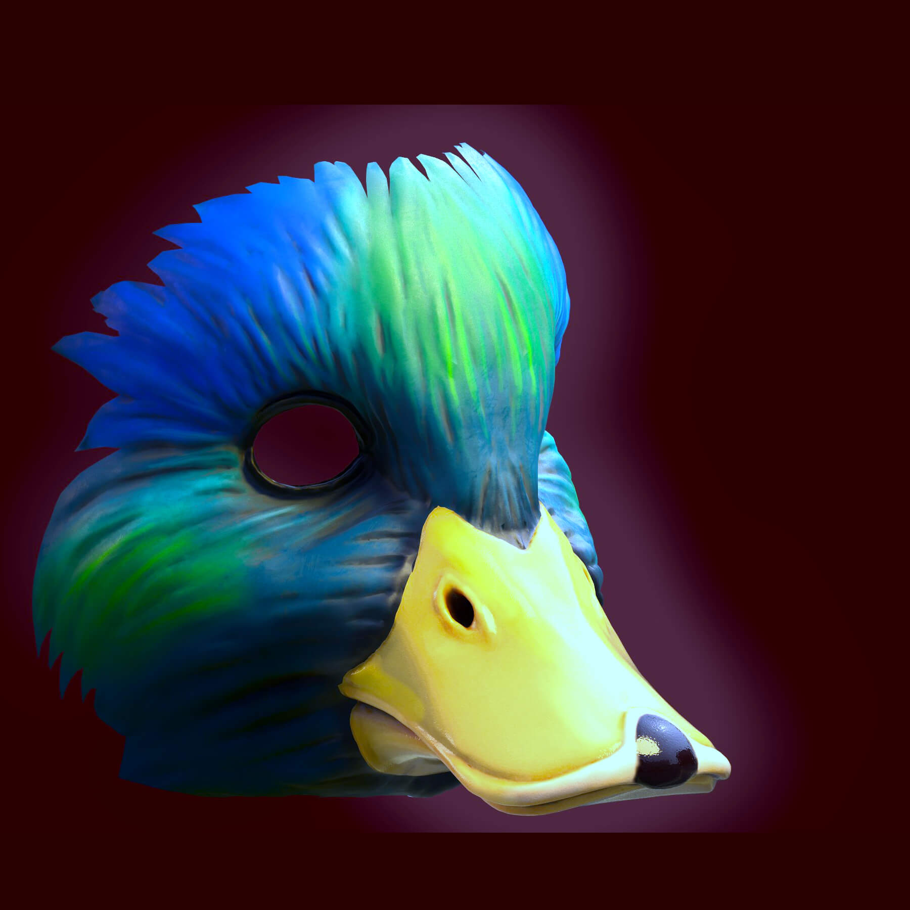 Duck Mask costume - 3D Model by zaider3d