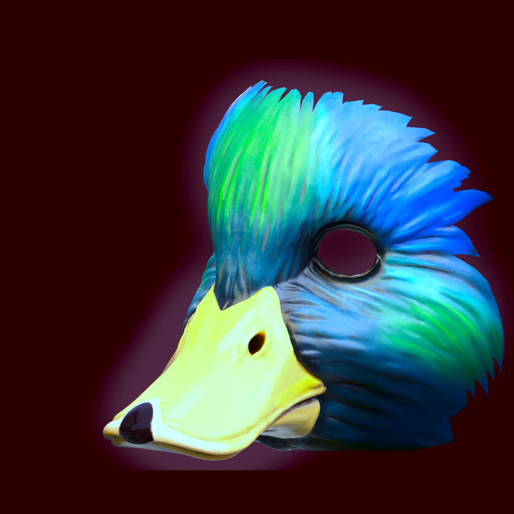 Duck Mask costume - 3D Model by zaider3d