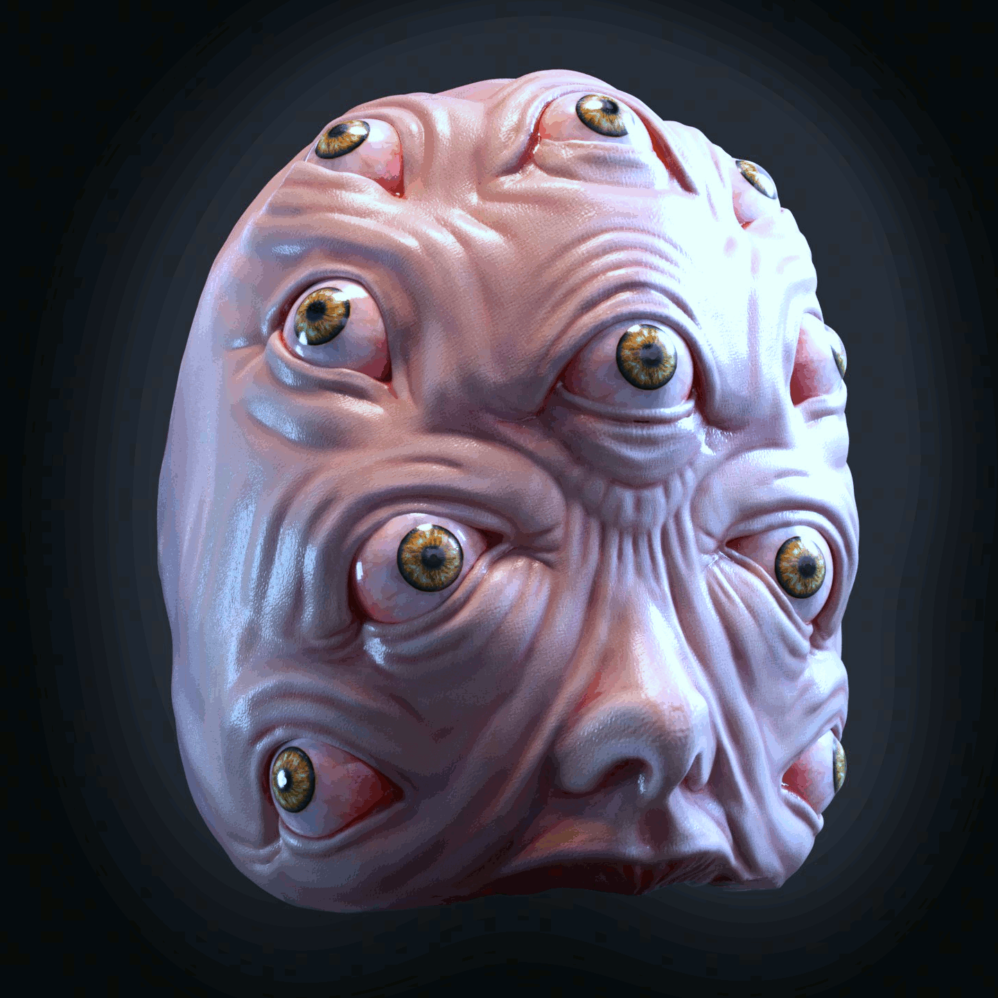 Heavenly Angel Horror Mask - 3D Print Model by zaider3d