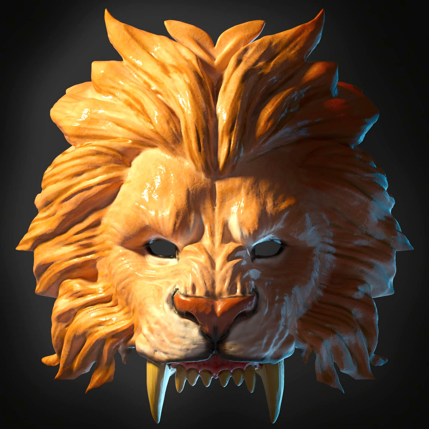 Lion Mask Costume - 3D Model by zaider3d