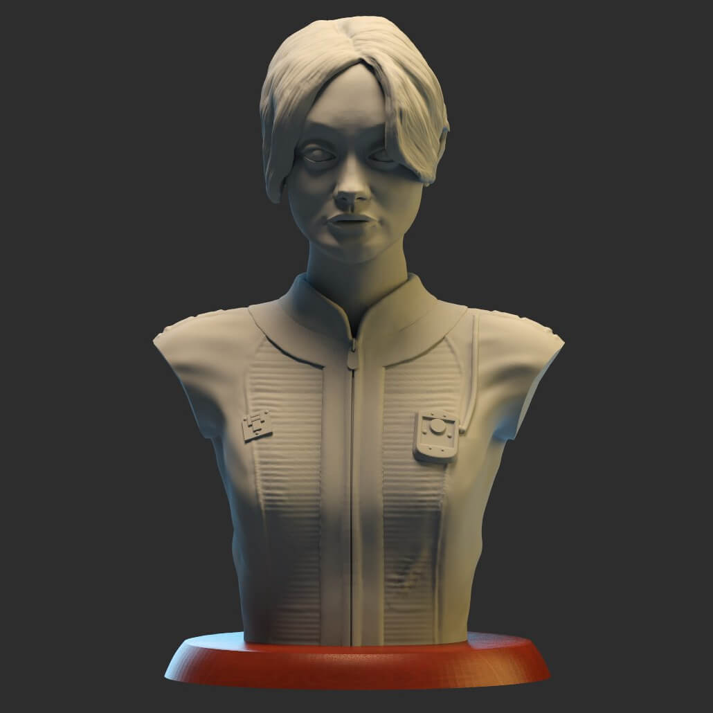 Lucy Mack Bust Fallout. Ella Purnell Bust Fallout - 3D Model by zaider3d