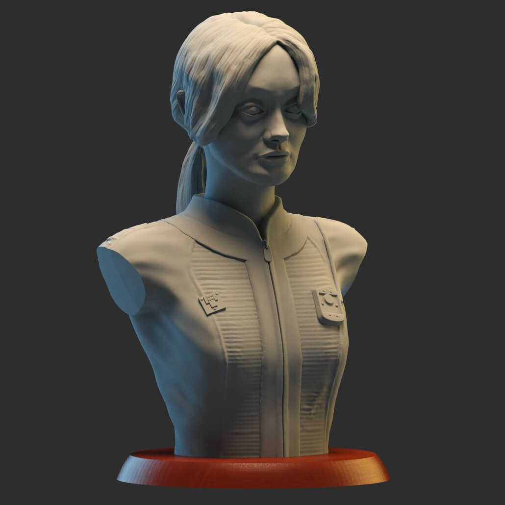 Lucy Mack Bust Fallout. Ella Purnell Bust Fallout - 3D Model by zaider3d