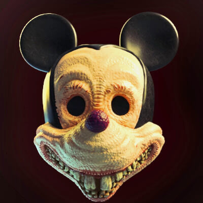 Mickey Creepy Mask - 3D Model by zaider3d